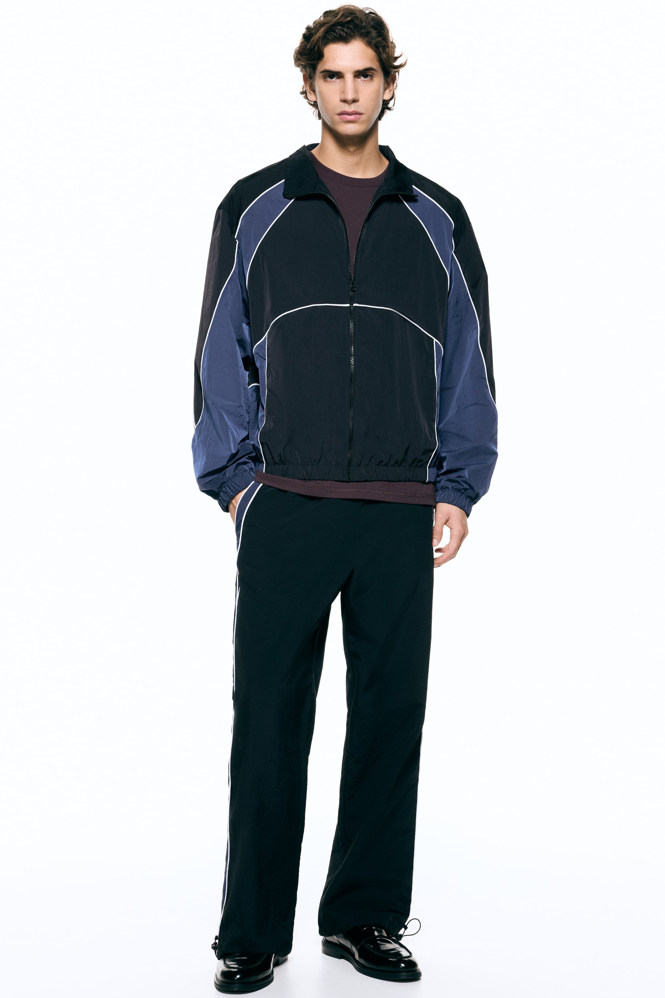 Men’s Black/color block Color-Block Track Jacket | H&M CA