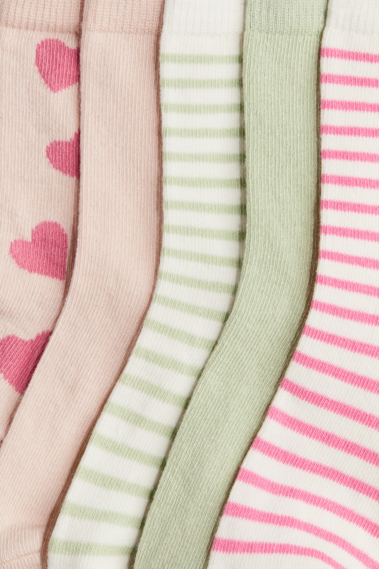 10-pack strumpor - Ljusblå/Rosa hjärtan - BARN | H&M SE