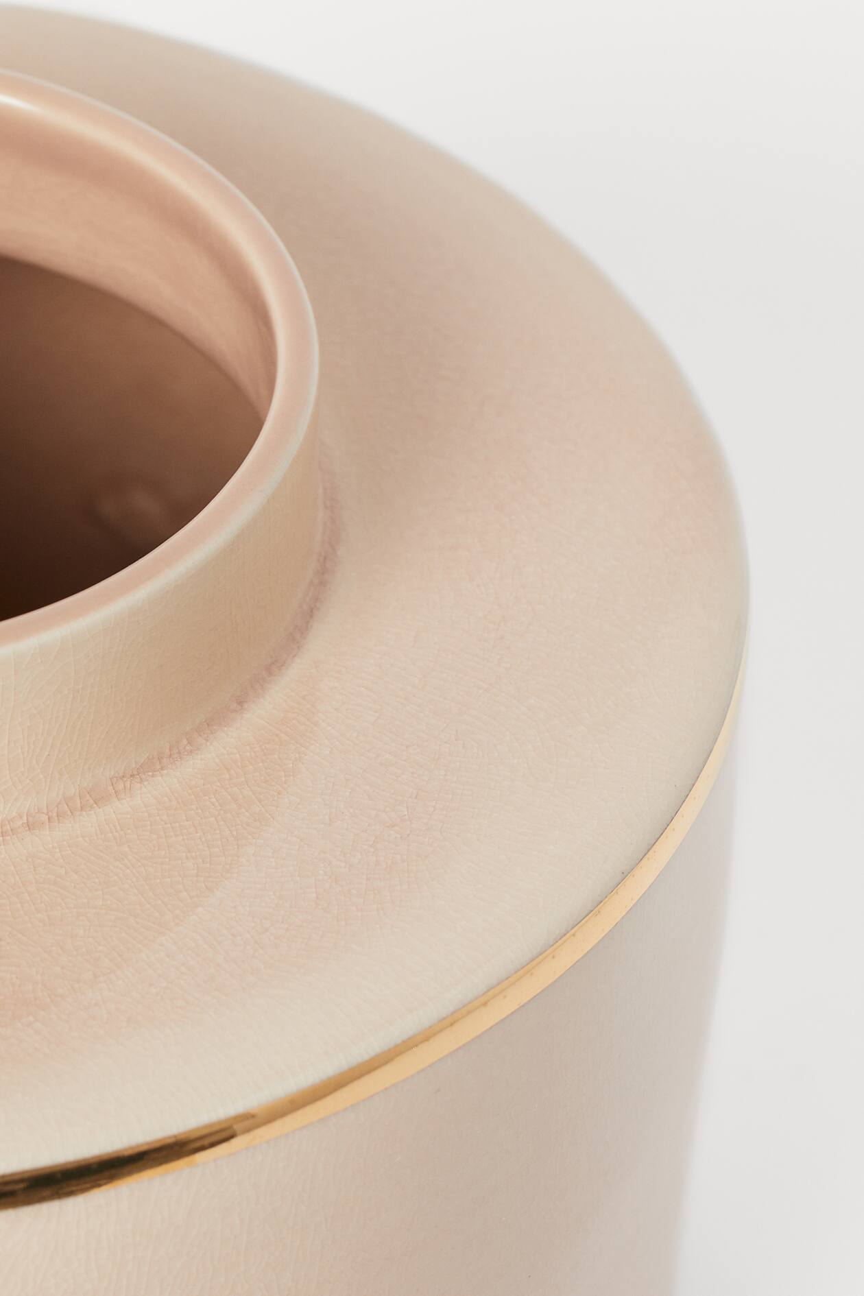 Szeroki wazon ceramiczny - Bladoróżowy - HOME | H&M PL