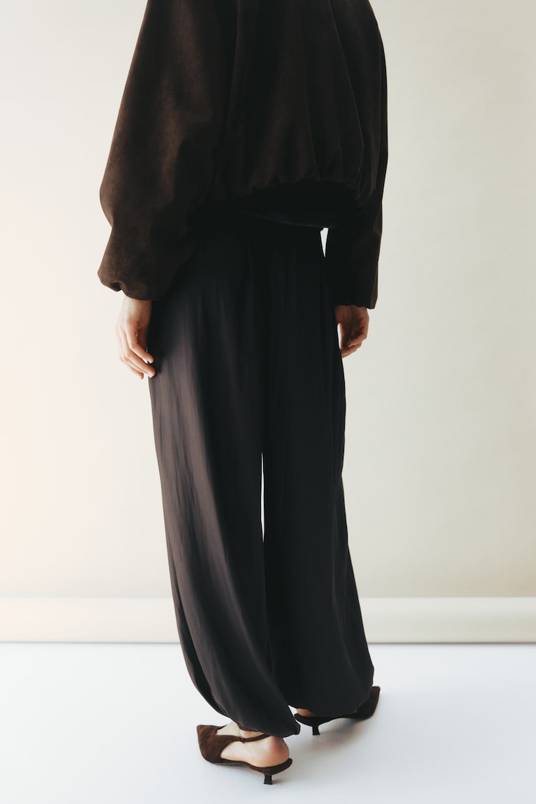 Pantalón abombado - Café oscuro - Ladies | H&M MX