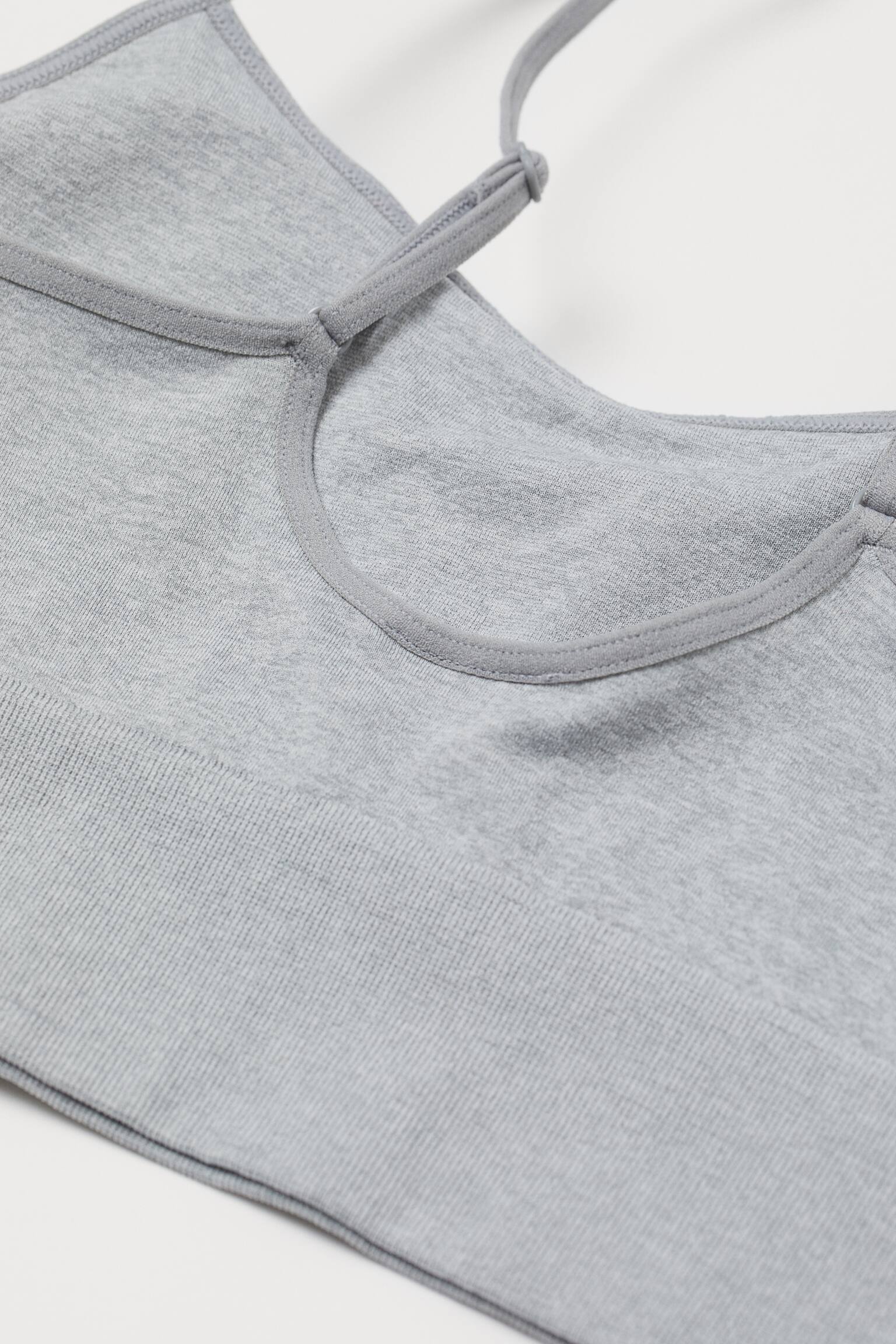 BH-Top aus Microfaser Seamless - Hellgraumeliert - Ladies | H&M DE