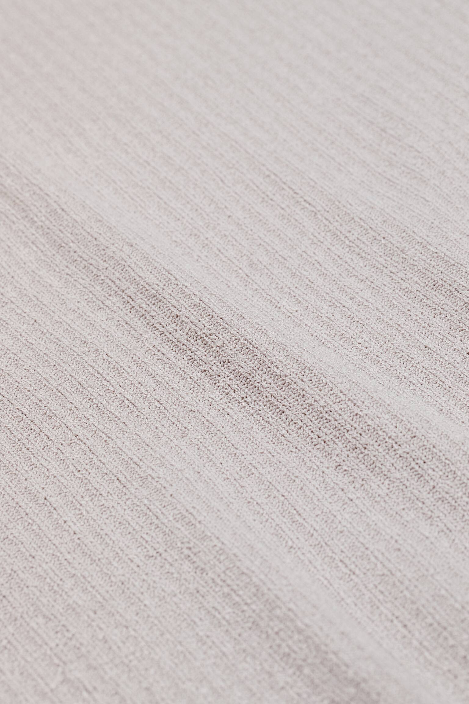 H&M+ Rib-knit Top - Light gray - Ladies | H&M US