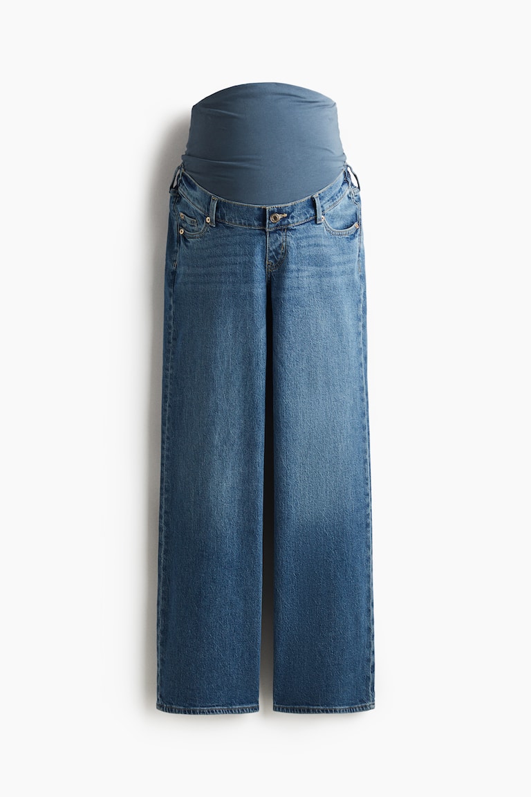 Women's Denim blue MAMA Wide Jeans | H&M US