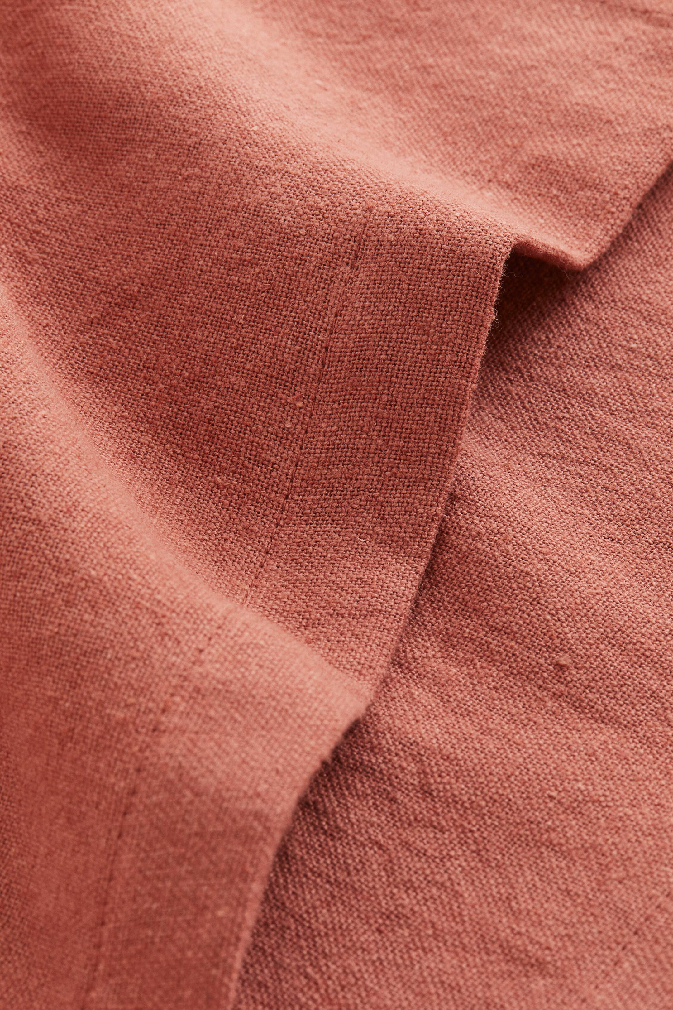 Linen-blend tablecloth - Light rust red - Home All | H&M IE