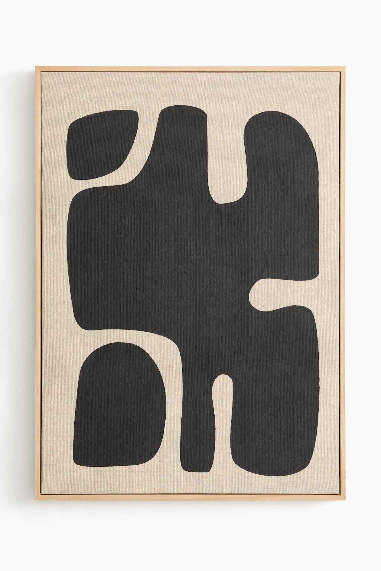 Black/Beige Linen-blend wall art at H&M Home | H&M IN