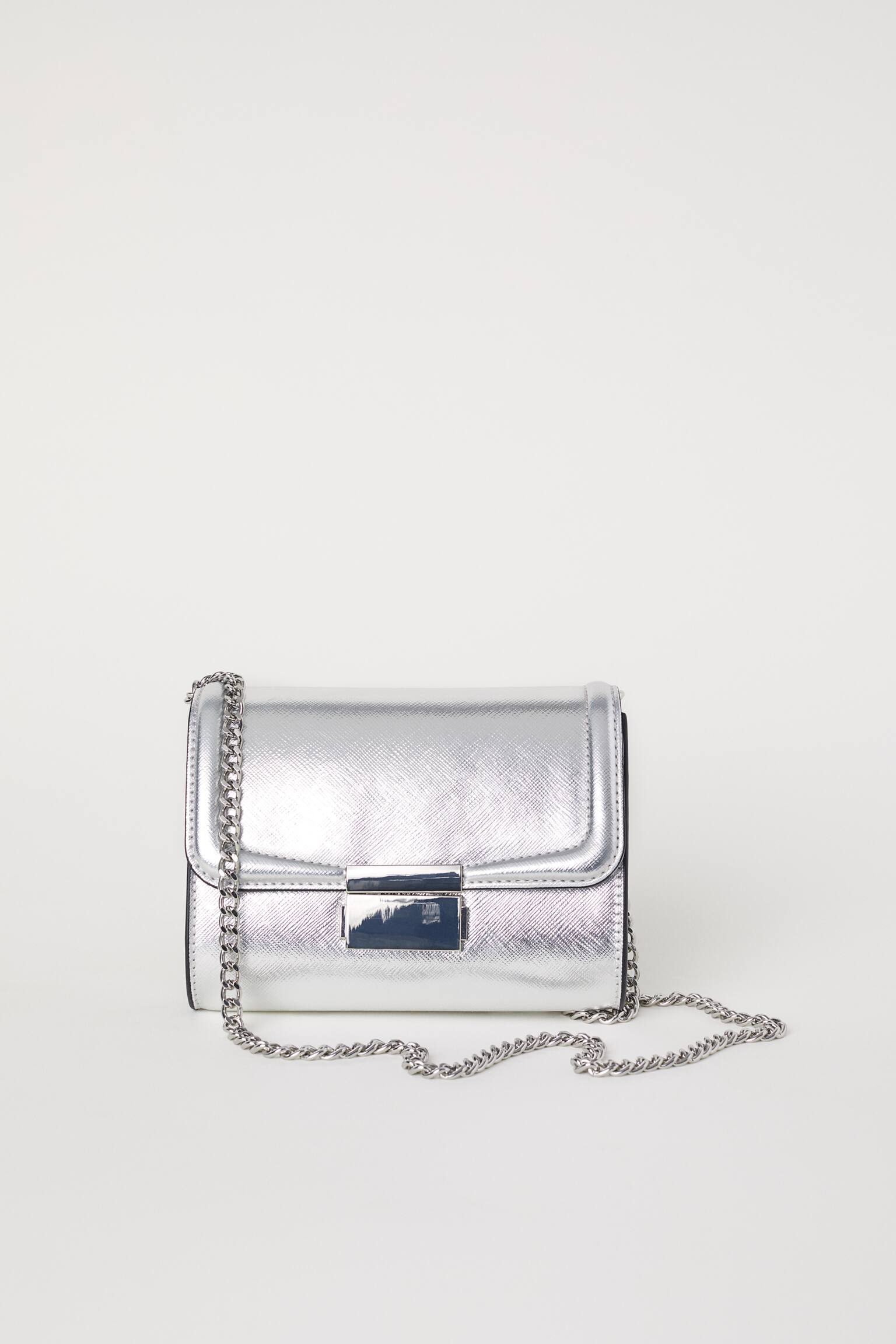 Kleine Schultertasche - Silberfarben - Ladies | H&M DE