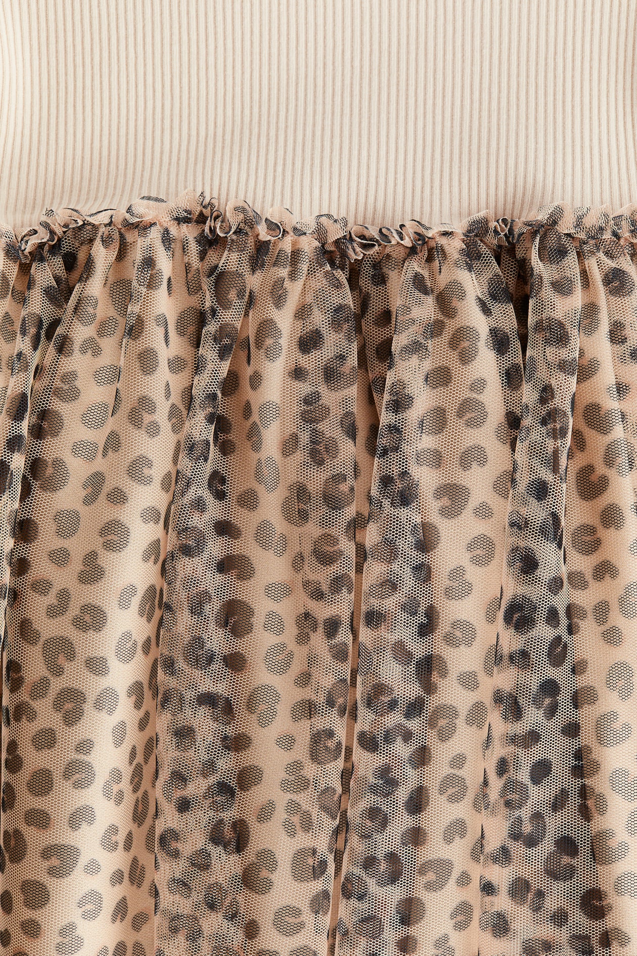 Beige/leopard print Tulle Dress for kids | H&M CA