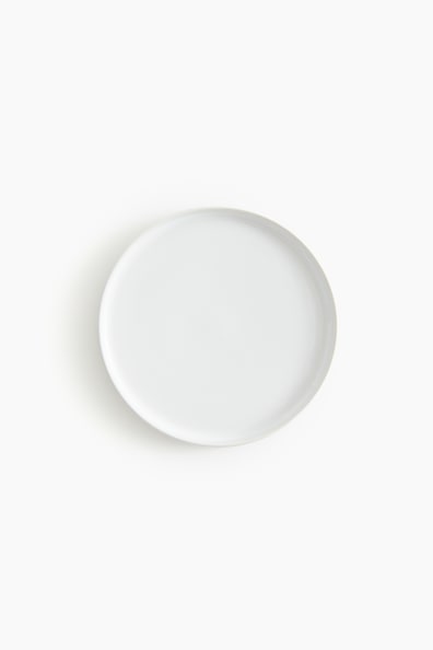 Medium-Sized Stoneware Plate - White - Home All | H&M US
