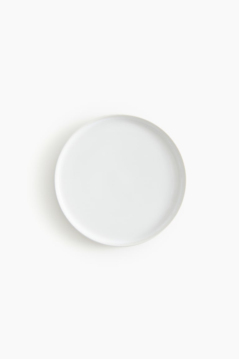 Medium-Sized Stoneware Plate - White - Home All | H&M US