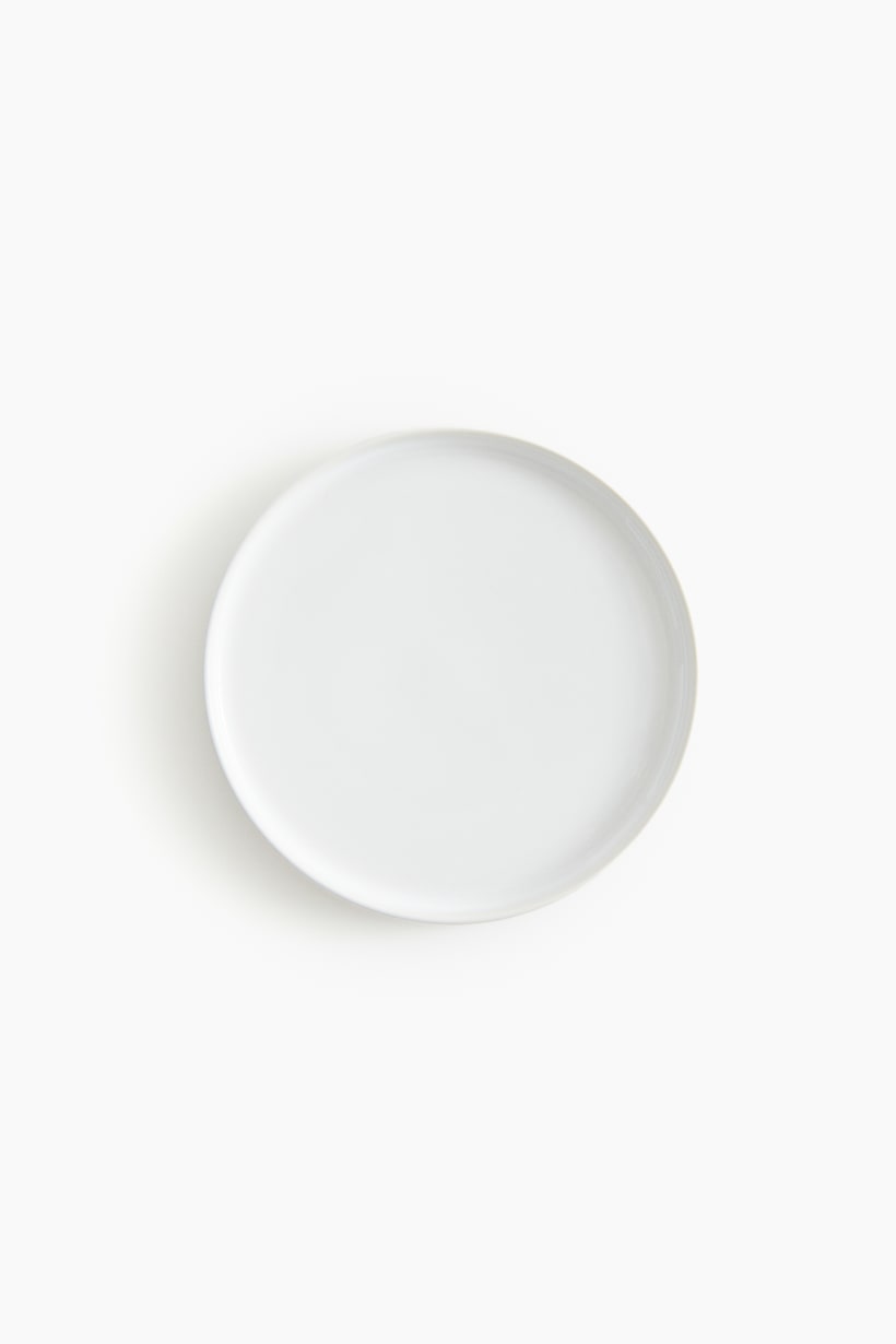 Medium-Sized Stoneware Plate - White - Home All | H&M US