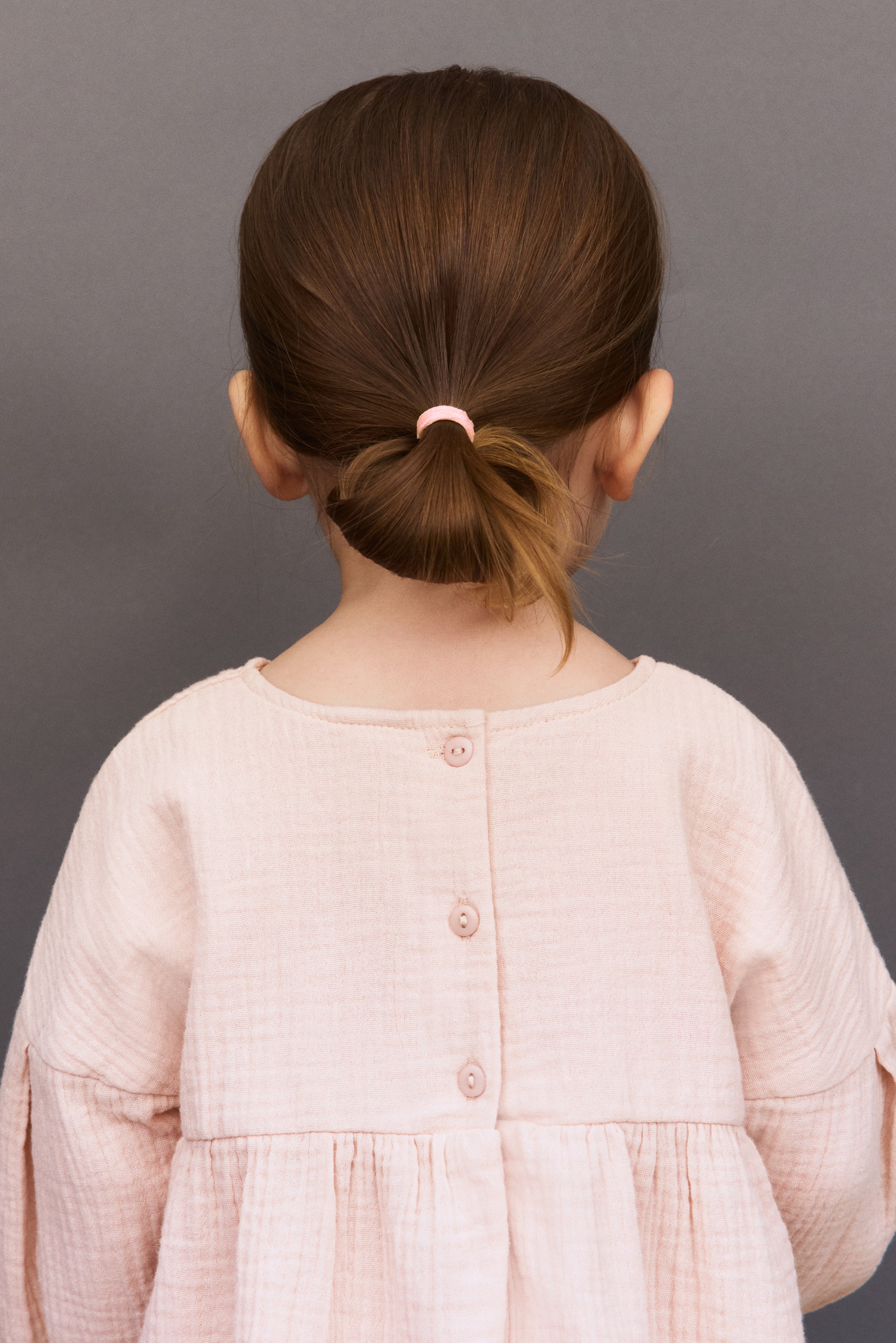 Rochie din muselină de bumbac - Roz-piersică - COPII | H&M RO