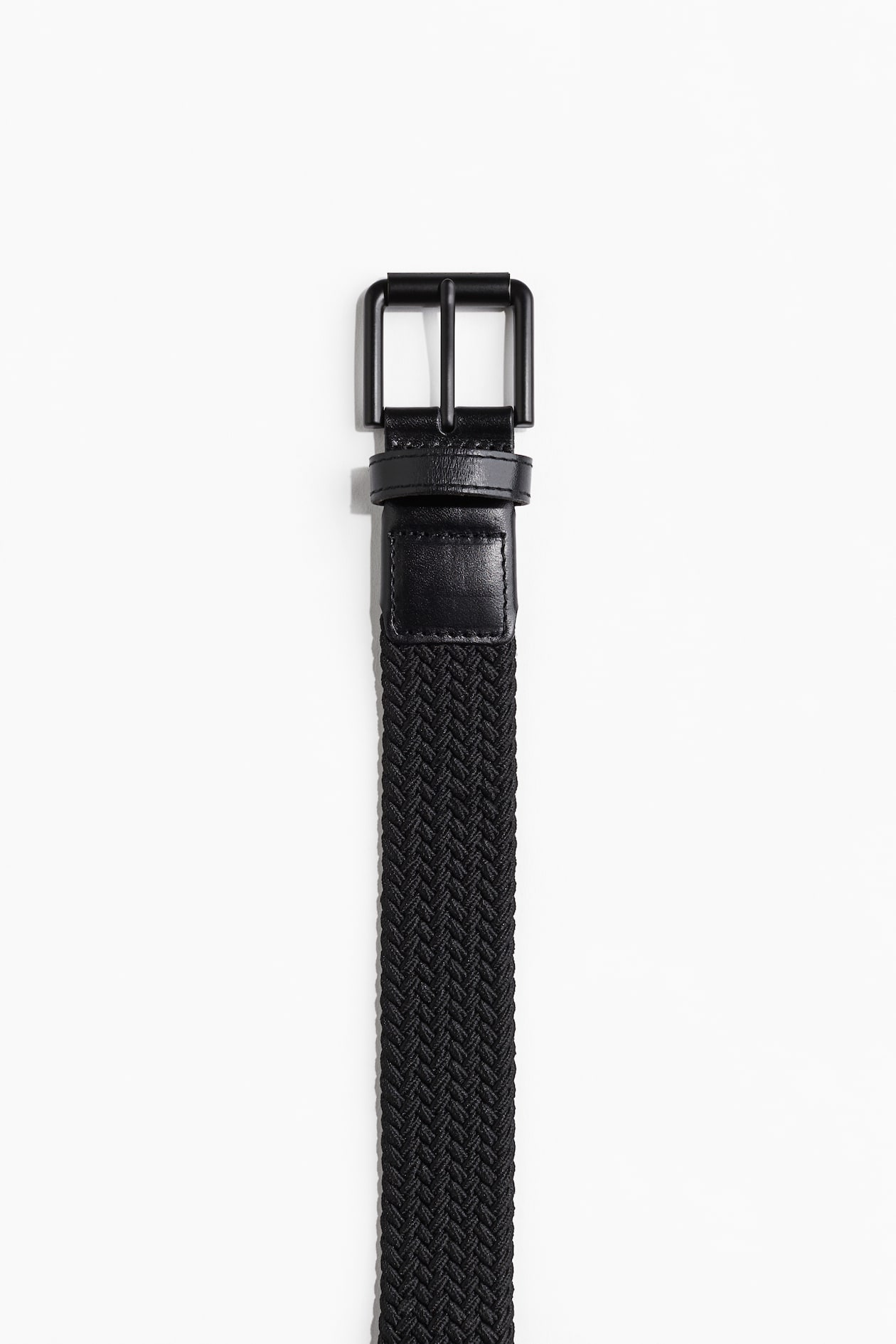 Elasticized Fabric Belt - Black - Men | H&M US