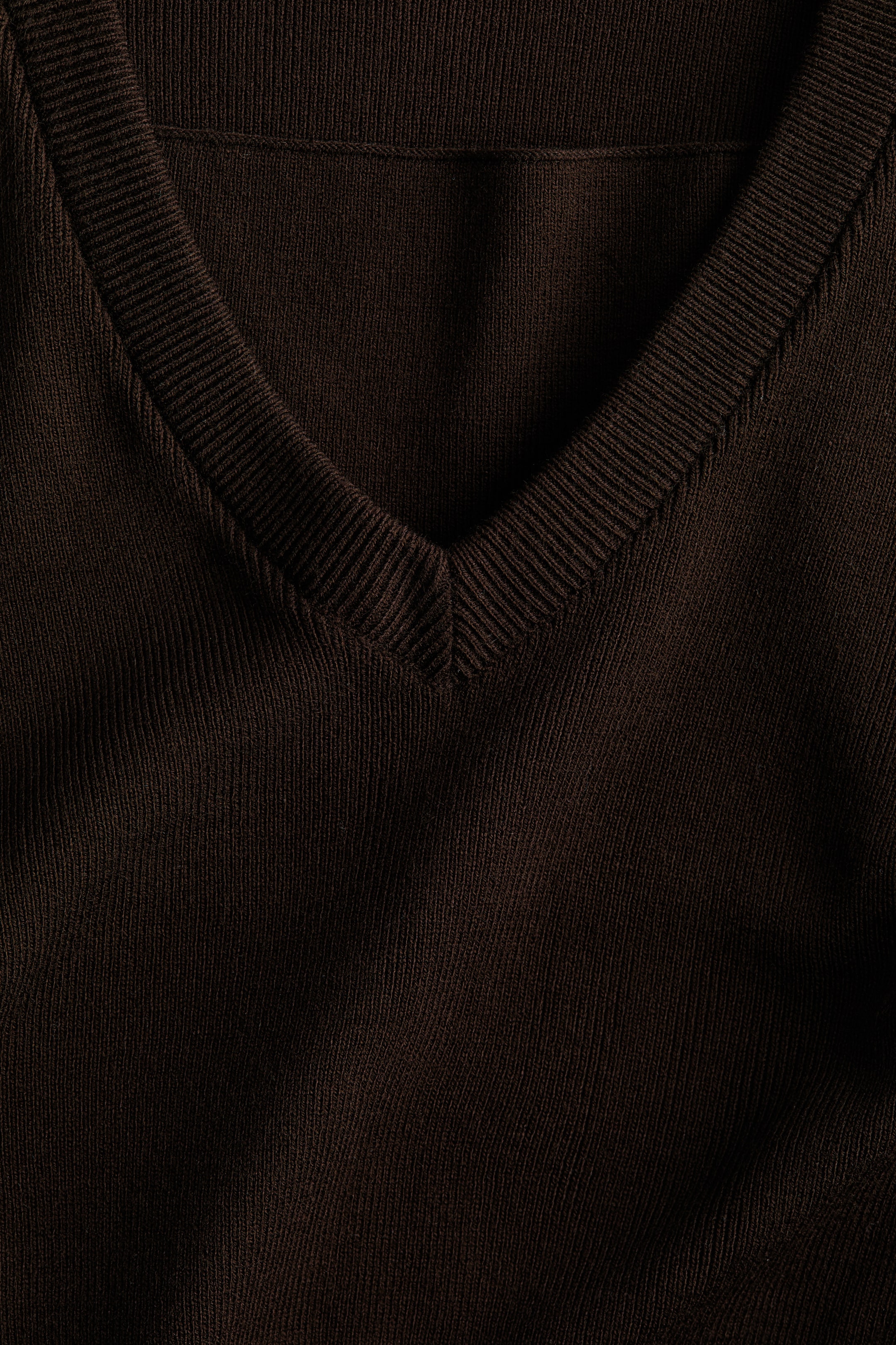 V-Neck Sweater - Dark brown - Ladies | H&M US