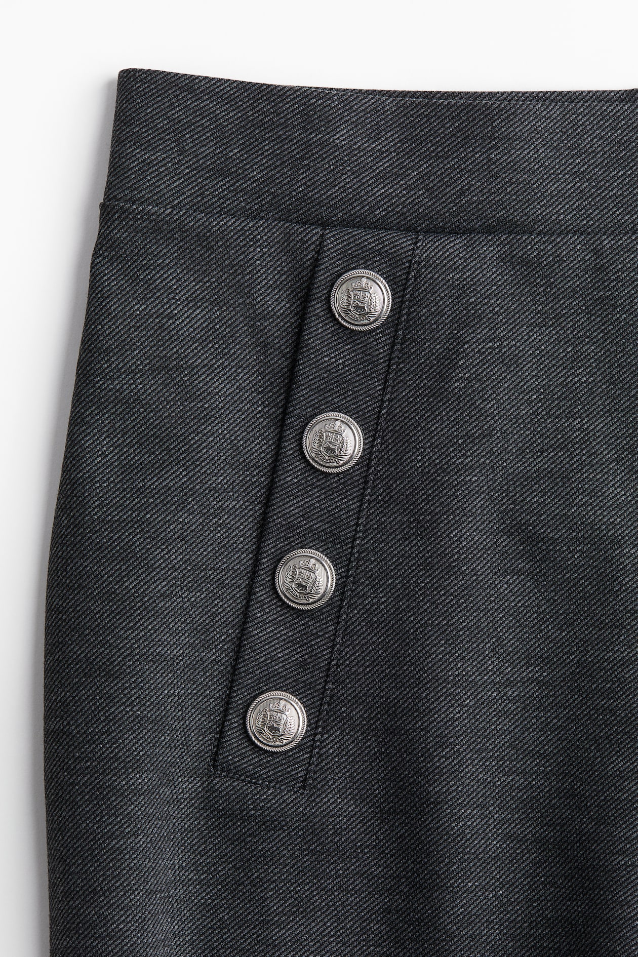 Women's Dark gray Button-front Pants | H&M CA