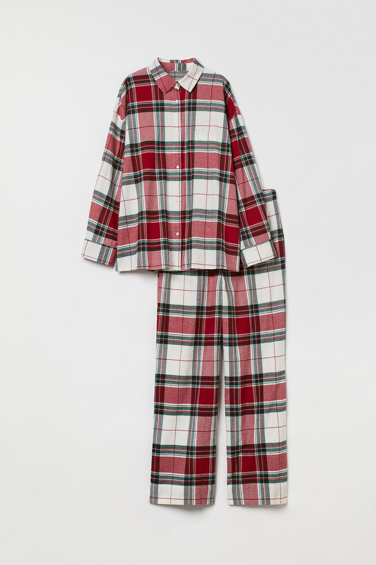 Plaid Pajamas - Red/white plaid - Ladies | H&M US