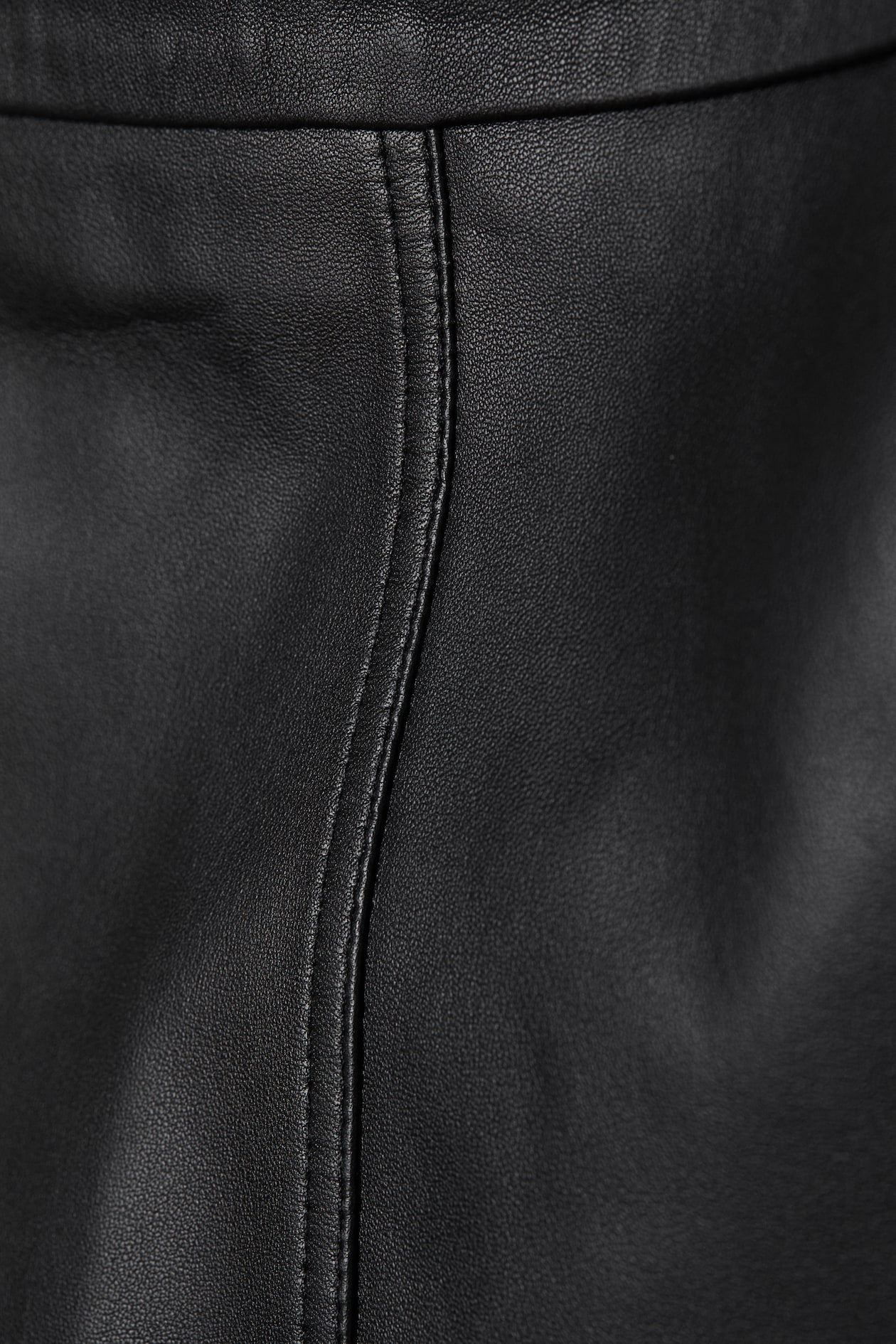 Korte leren rok - Zwart - DAMES | H&M NL