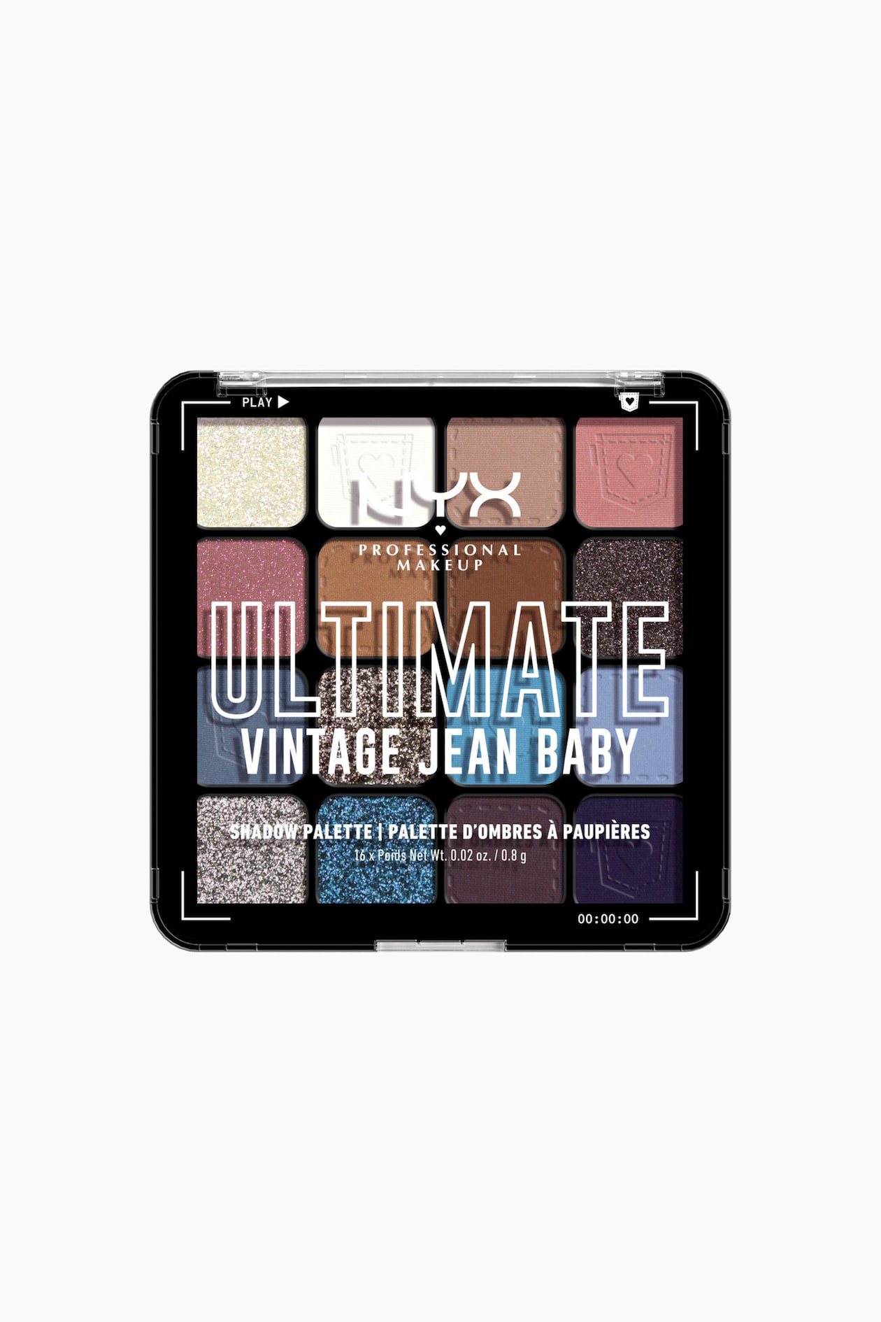 Shadow Palette - 01W Vintage Jean Baby - NYX Professional Makeup ...