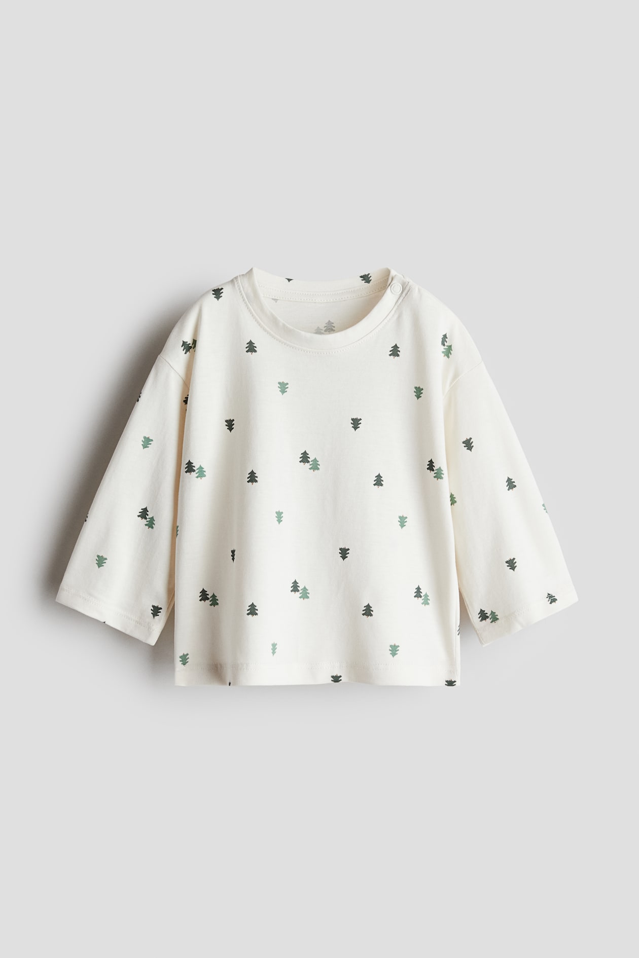 White/trees Long-Sleeved T-shirt for kids | H&M US