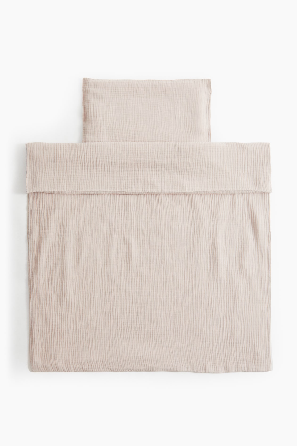 Muslin Crib Duvet Cover Set - Light taupe - Home All | H&M US