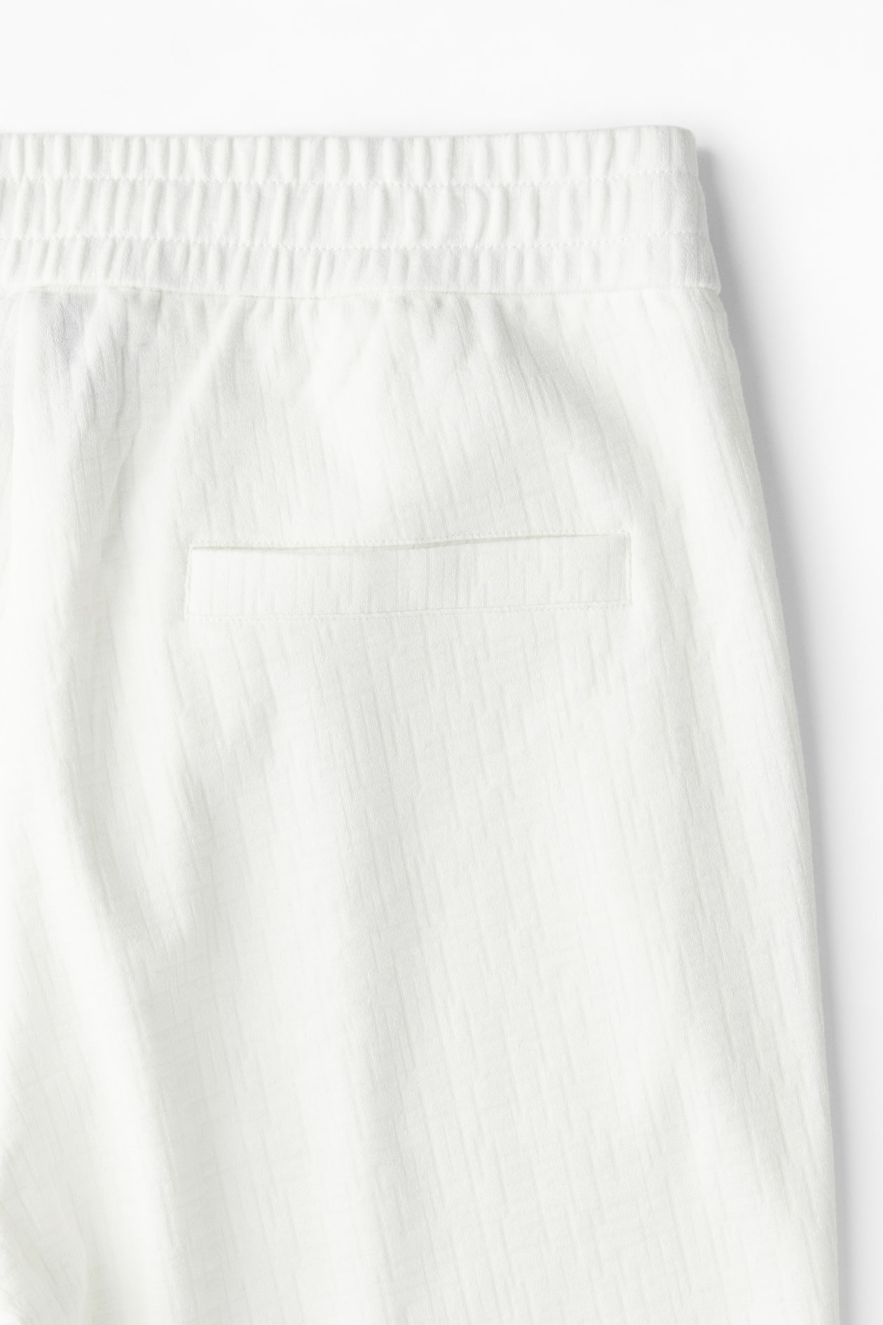Slim-Fit Textured Pants - White - Men | H&M US