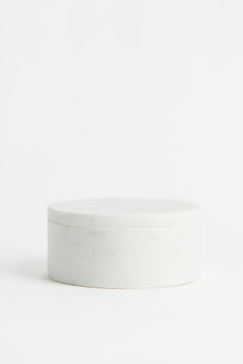 Large marble pot - White/Marble - Home All | H&M GB