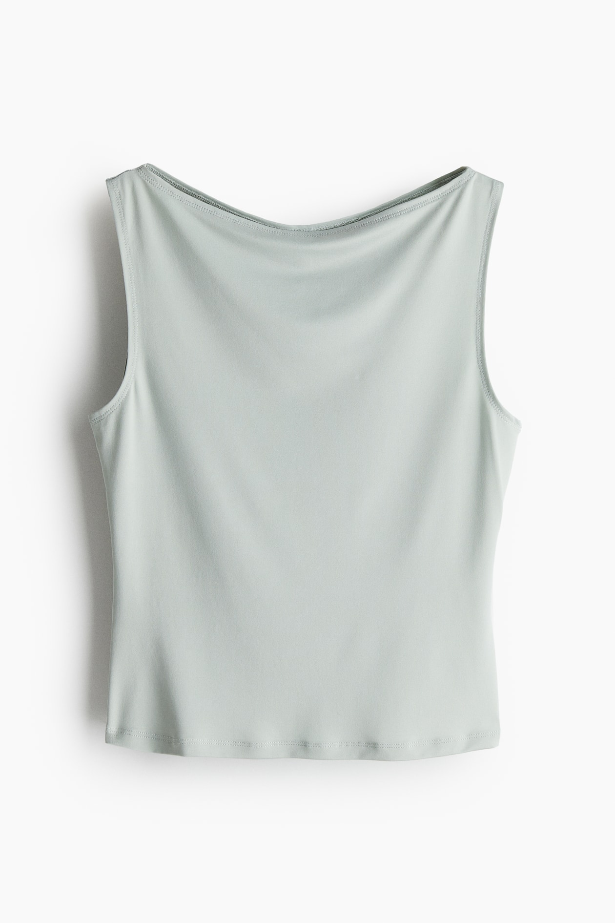 Boat-neck Tank Top - Light turquoise - Ladies | H&M US