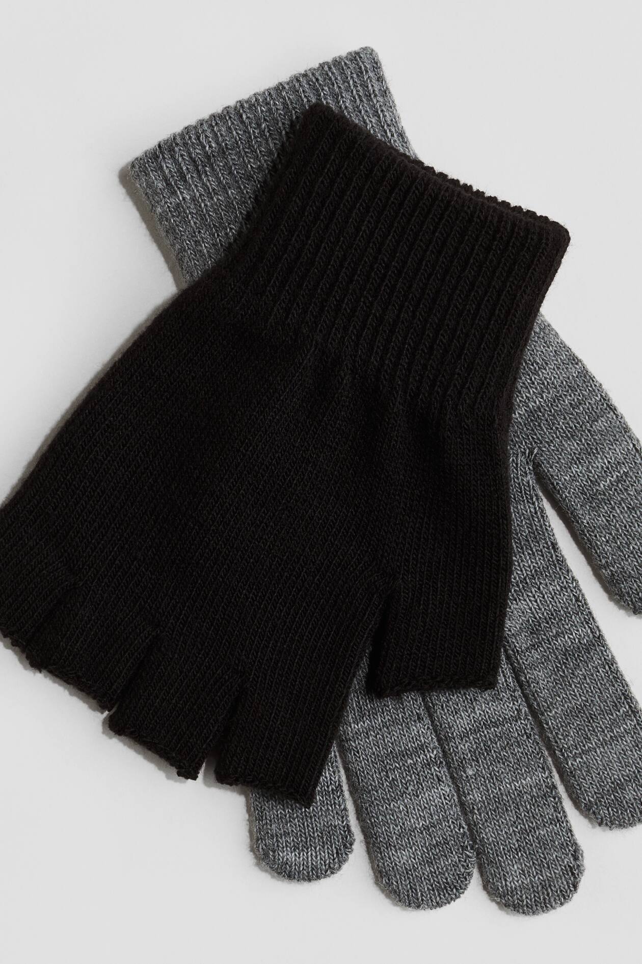 Black/color-block Gloves/Fingerless Gloves for kids | H&M US
