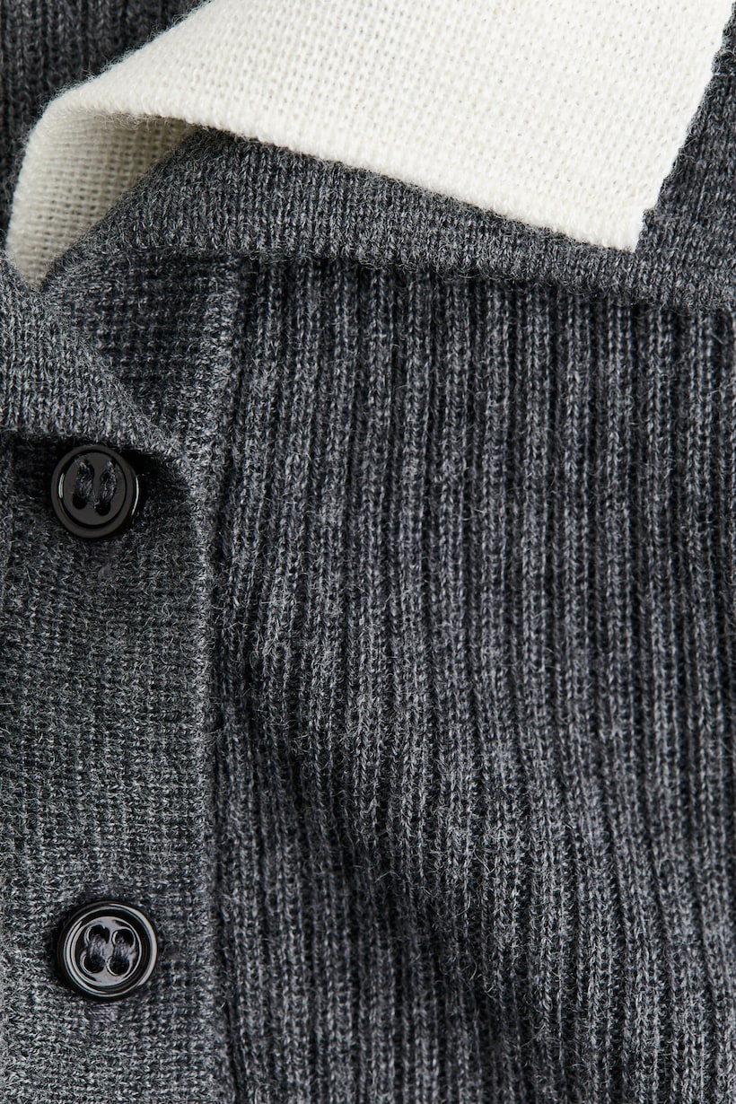 Women's Dark gray Rib-Knit Top | H&M US