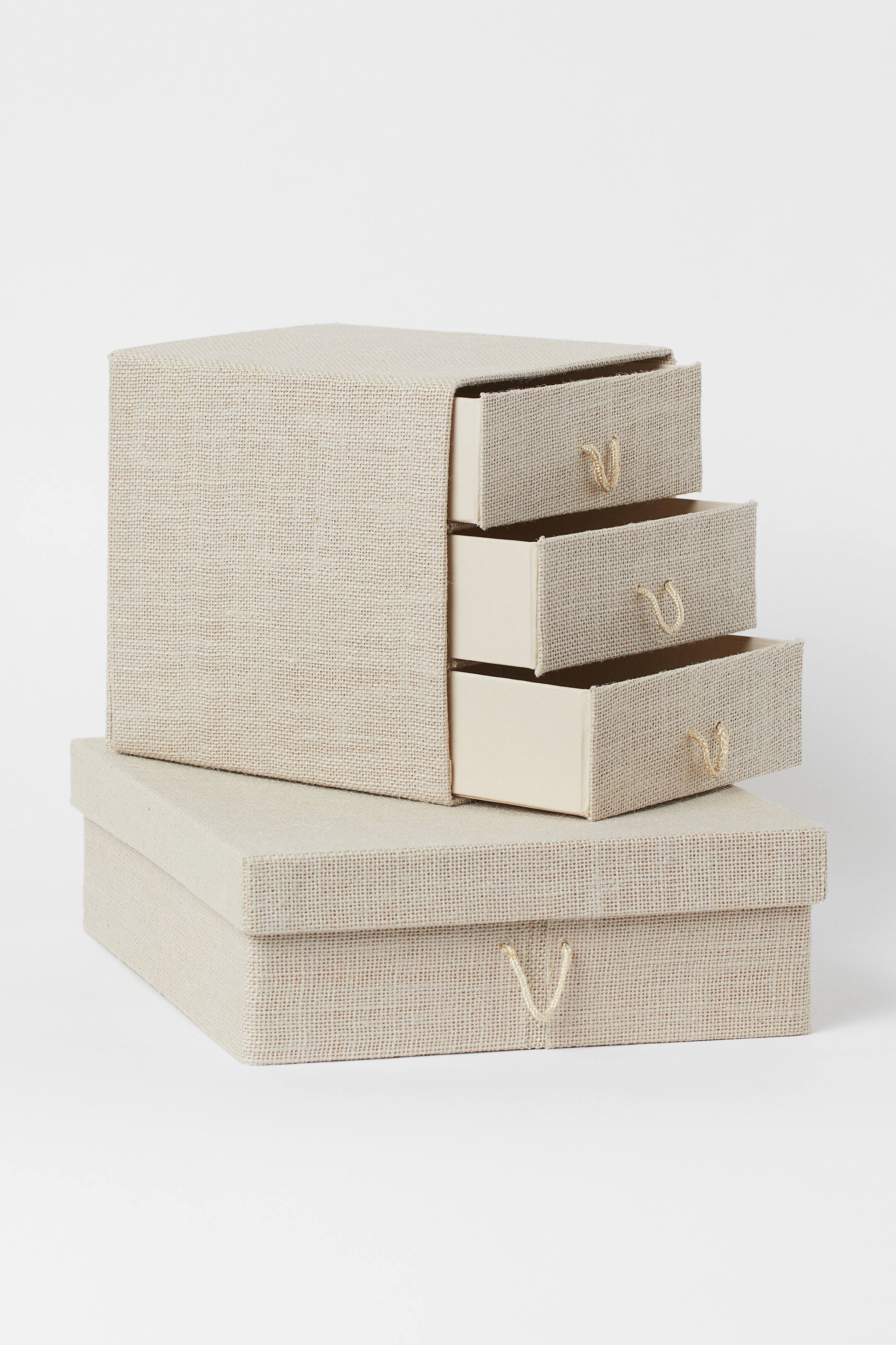 Jute Storage Box - Light beige - Home All | H&M US