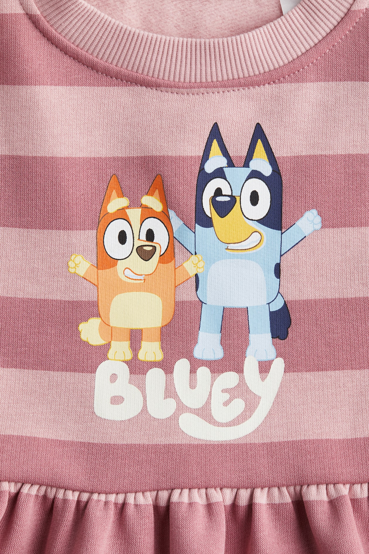 Printed Sweatshirt Dress - Dusty pink/Bluey - Kids | H&M US