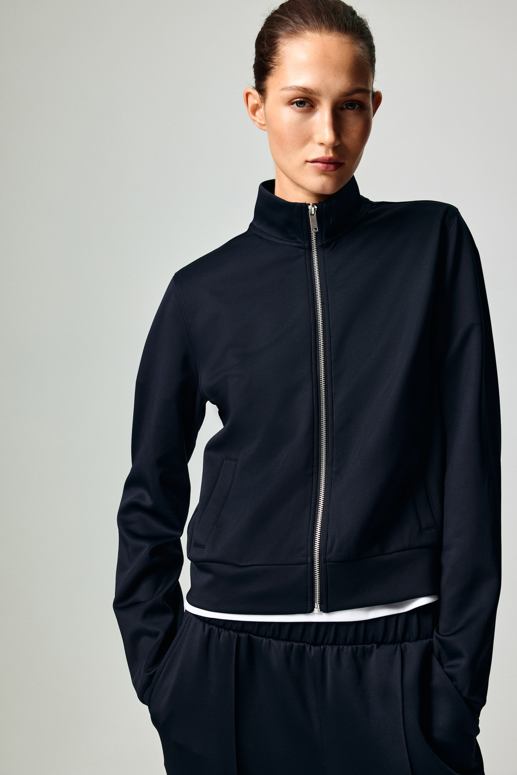Track jacket - Navy blue - Ladies | H&M IN