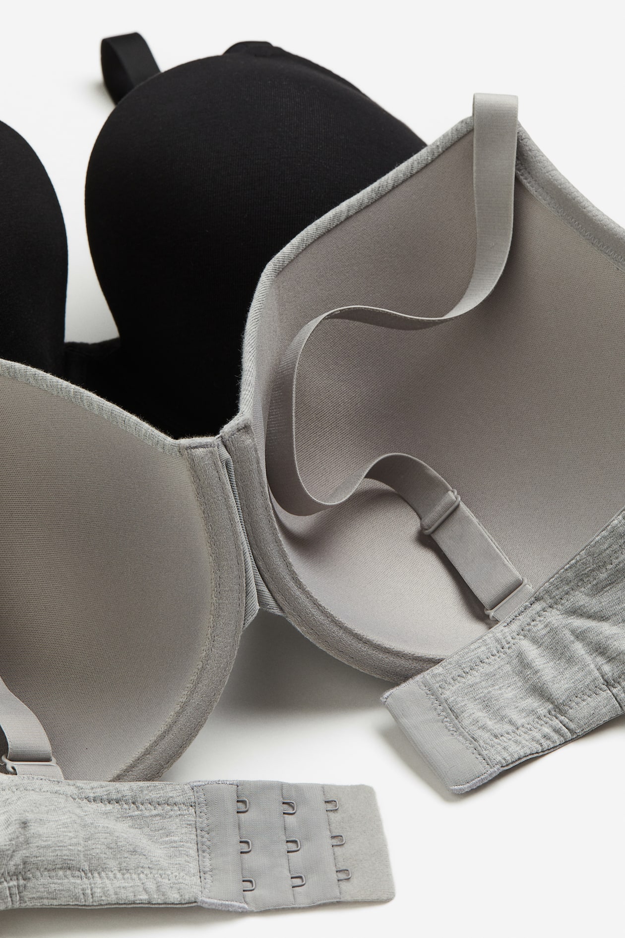 Women's Gray/black H&M+ 2-pack Padded Bras | H&M US