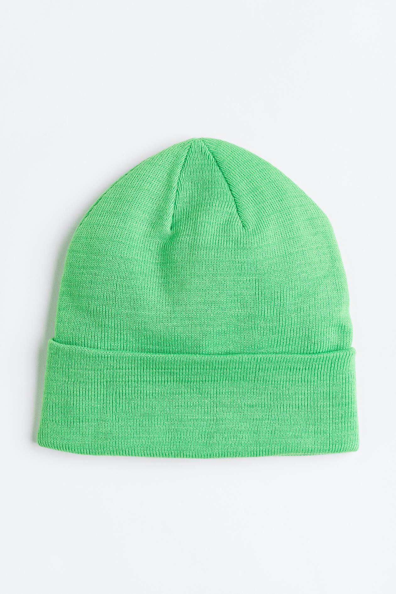 Fine-knit hat - Green - Ladies | H&M GB