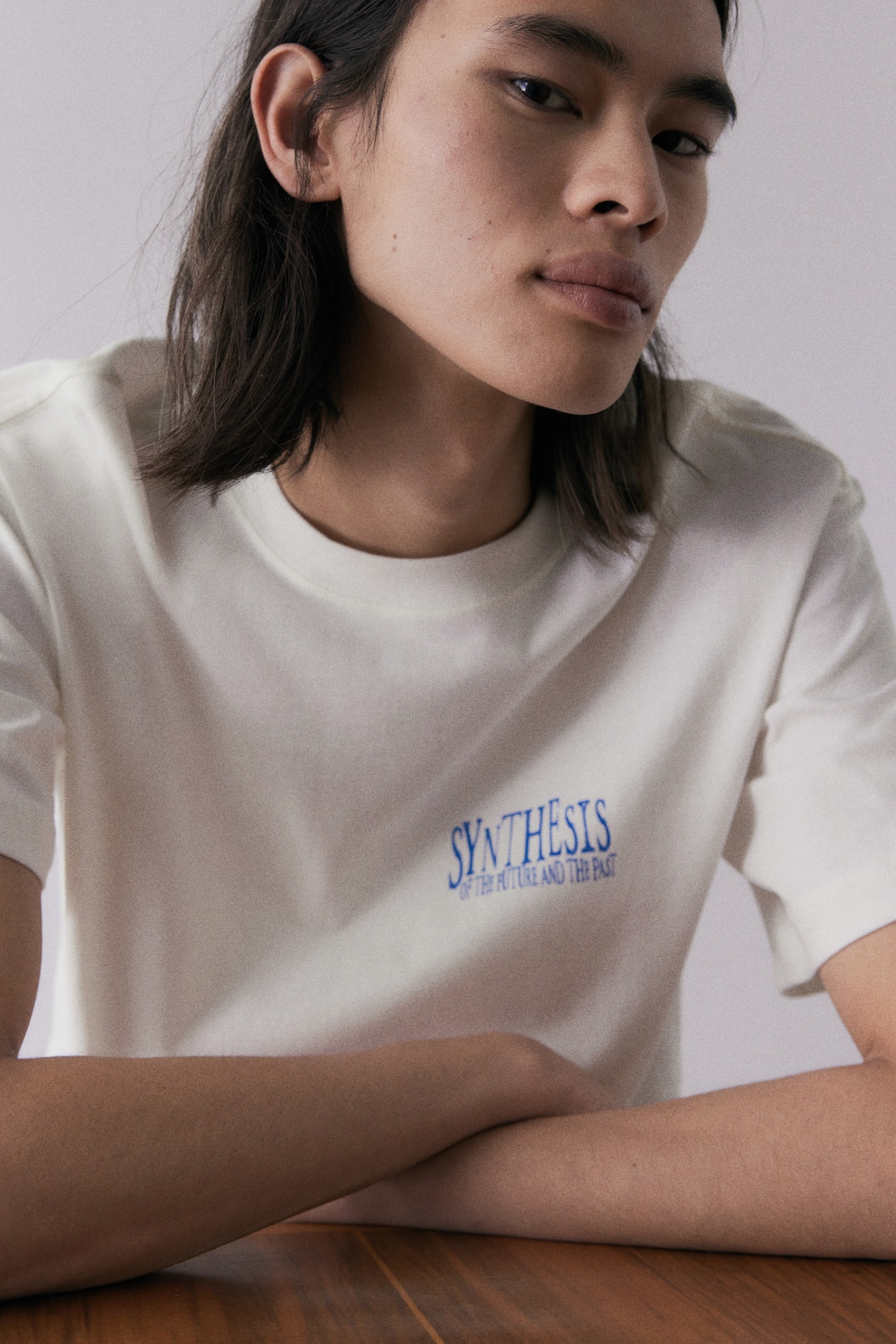 ルーズフィット プリントTシャツ - ホワイト／Synthesis - Men | H&M JP