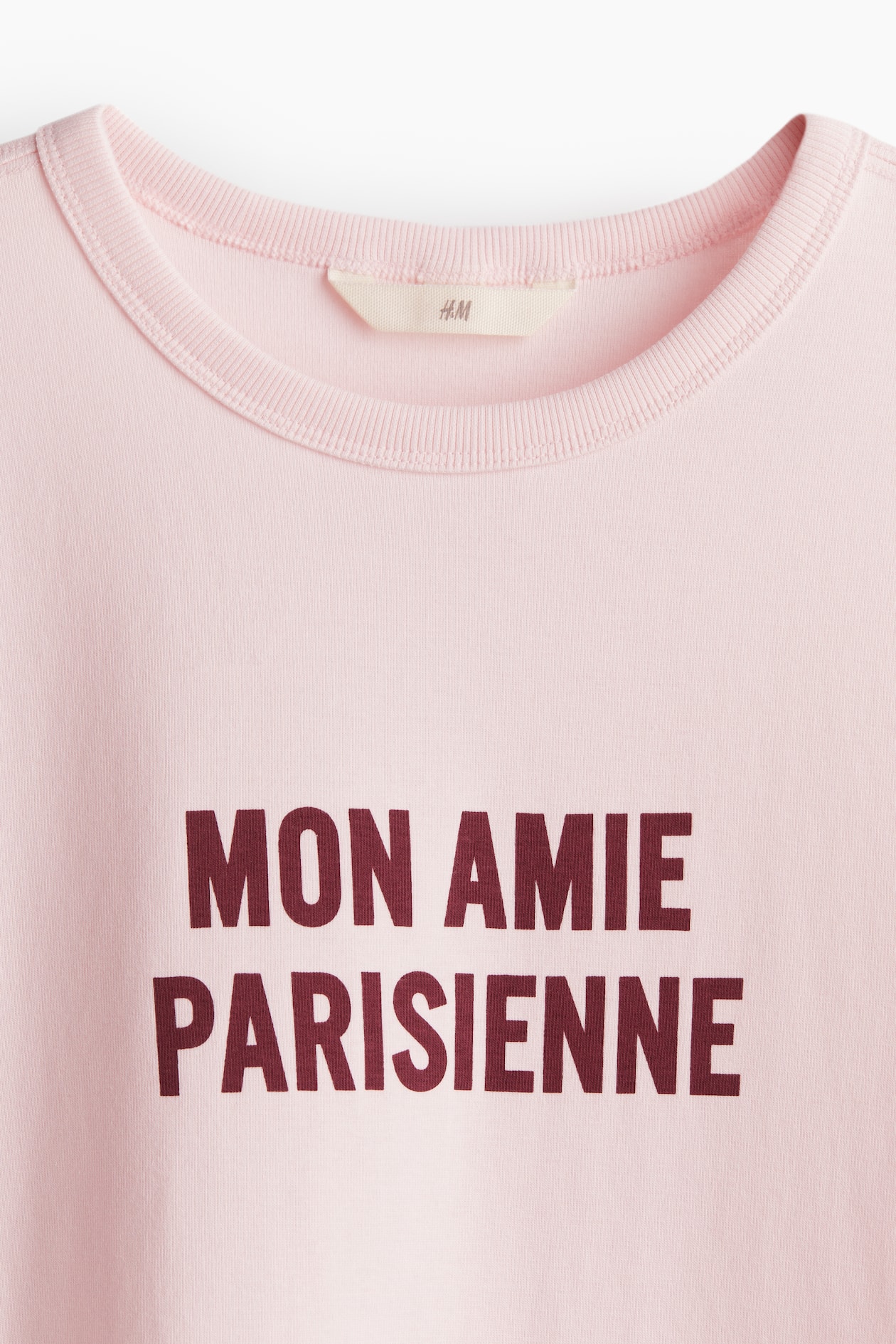 Women's Light pink/Mon Amie Fitted T-shirt | H&M US