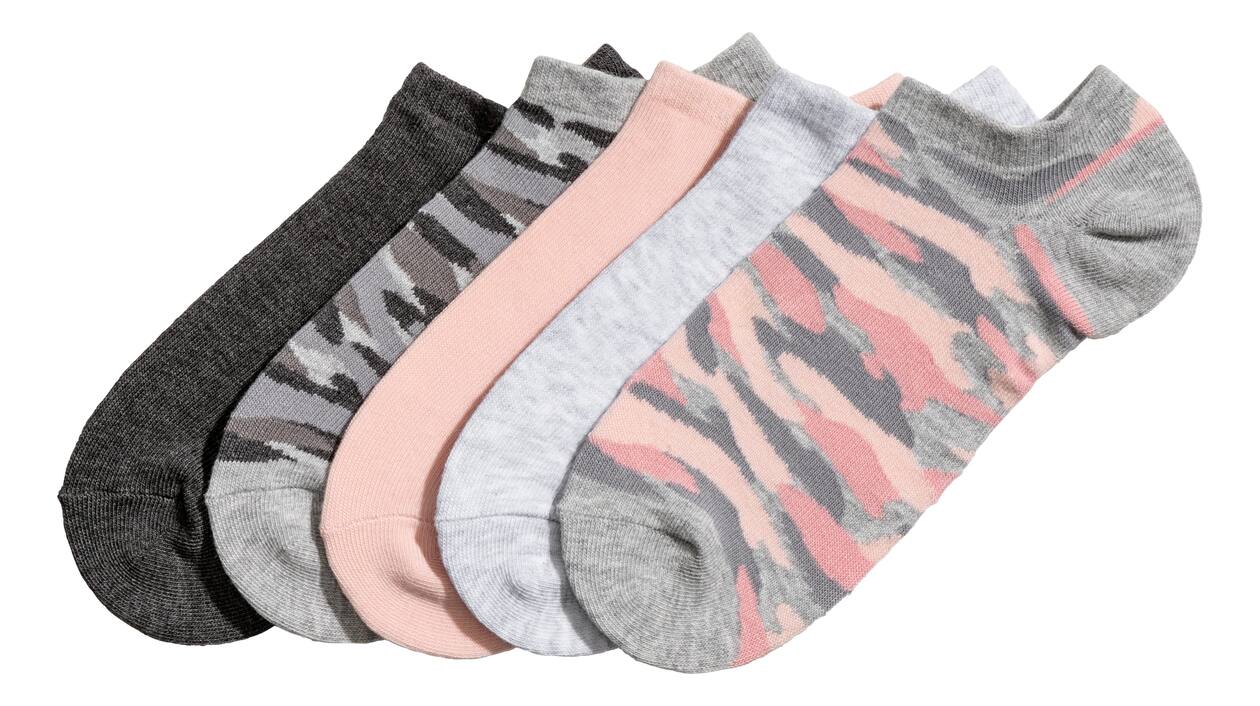 5-pack trainer socks - Grey - Ladies | H&M GB