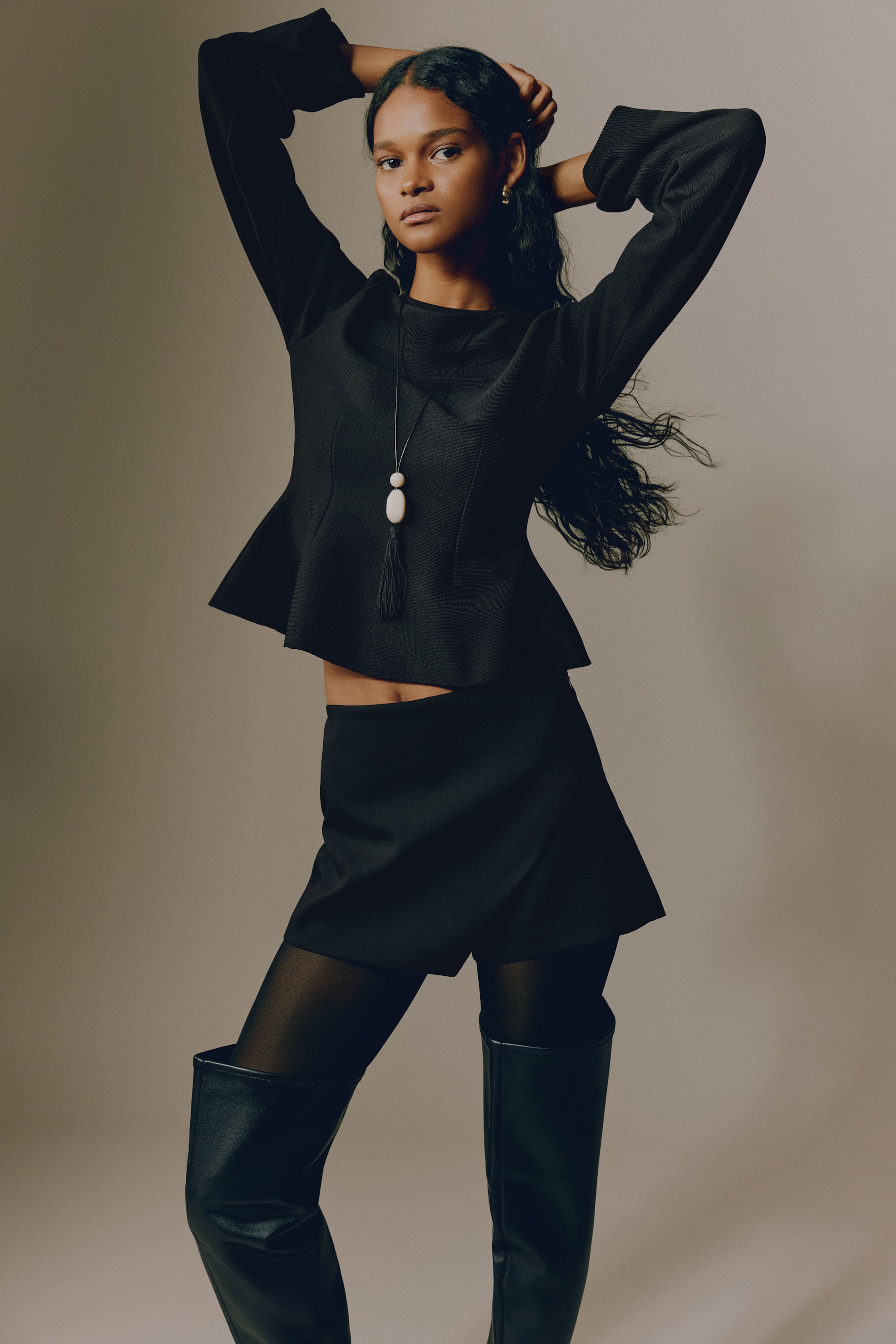 Wrap skort - Black - Ladies | H&M MY