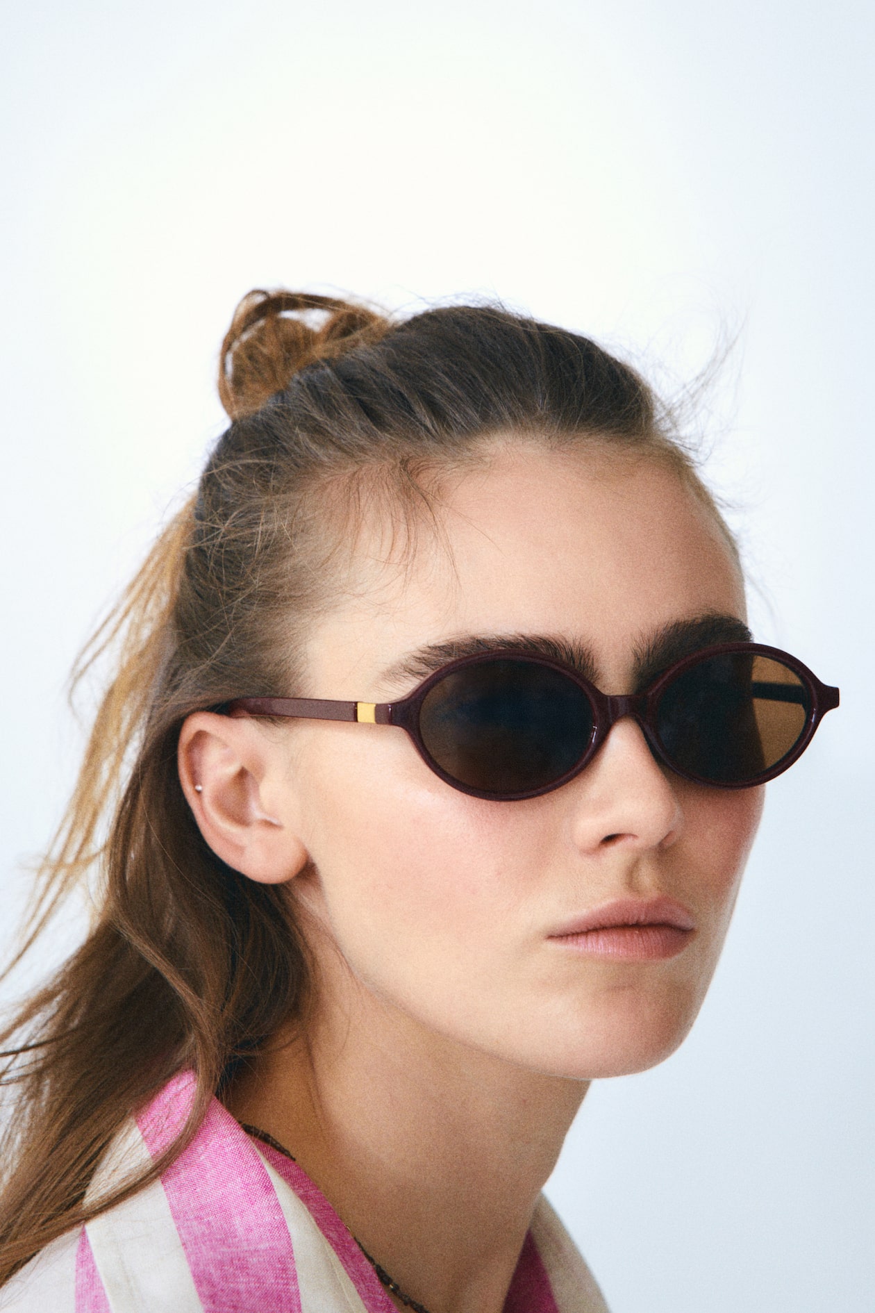 Ovale solbriller - Vinrød - DAME | H&M DK