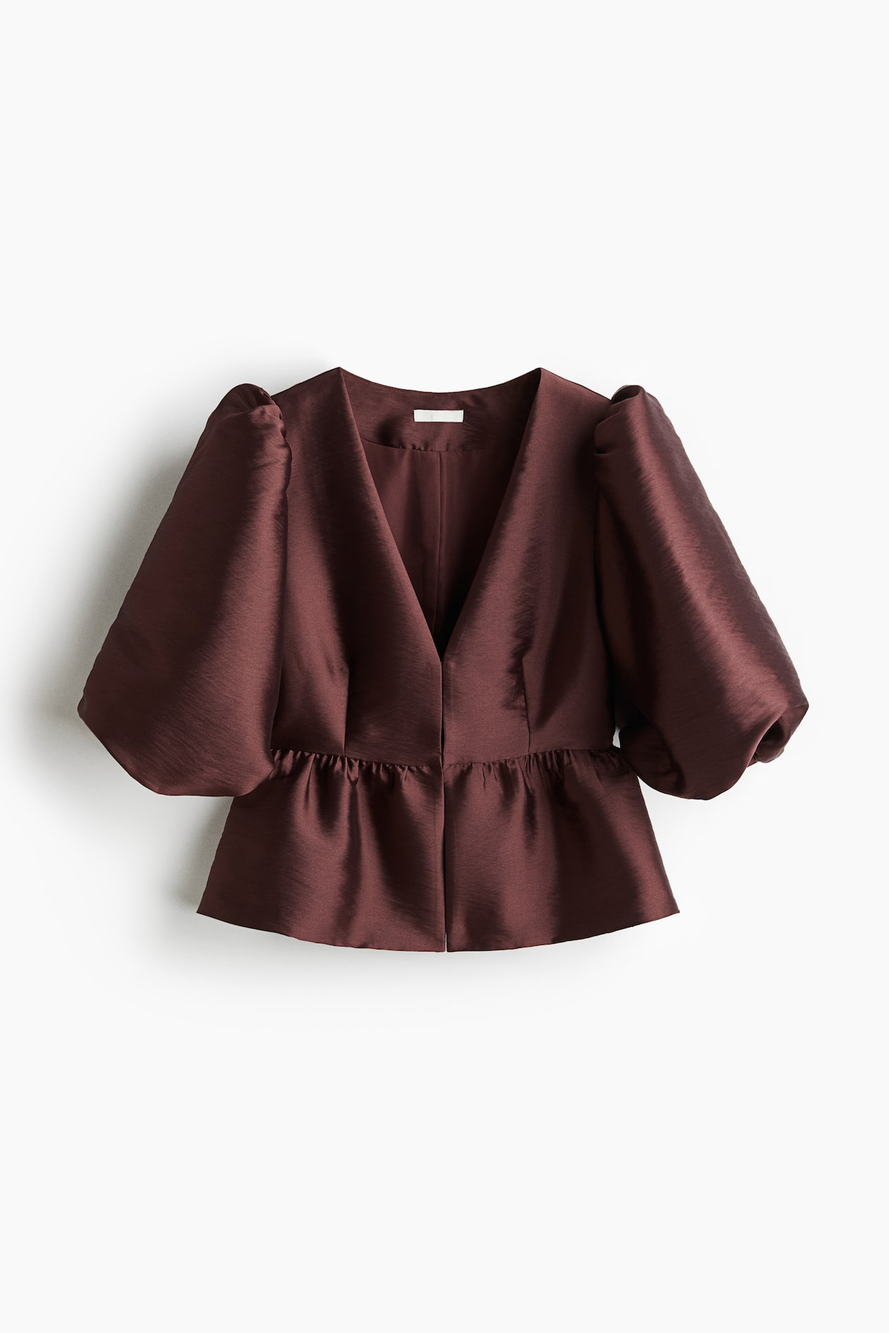 Blusa con peplum - Borgoña - Ladies | H&M MX