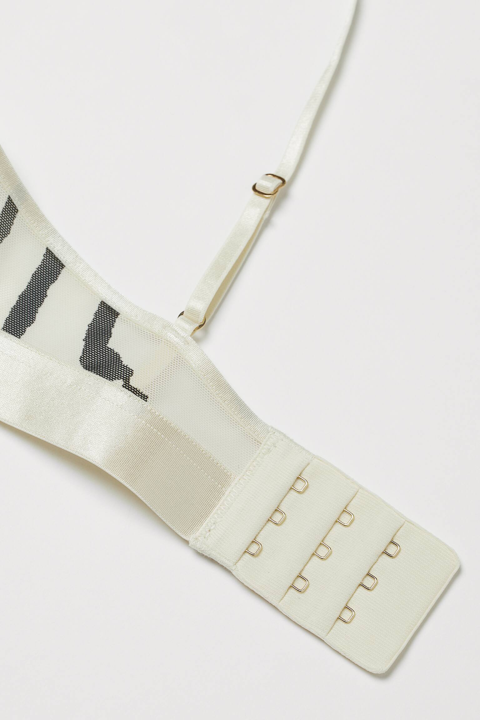 Zebra-striped Bra - Cream/zebra-striped - Ladies | H&M US