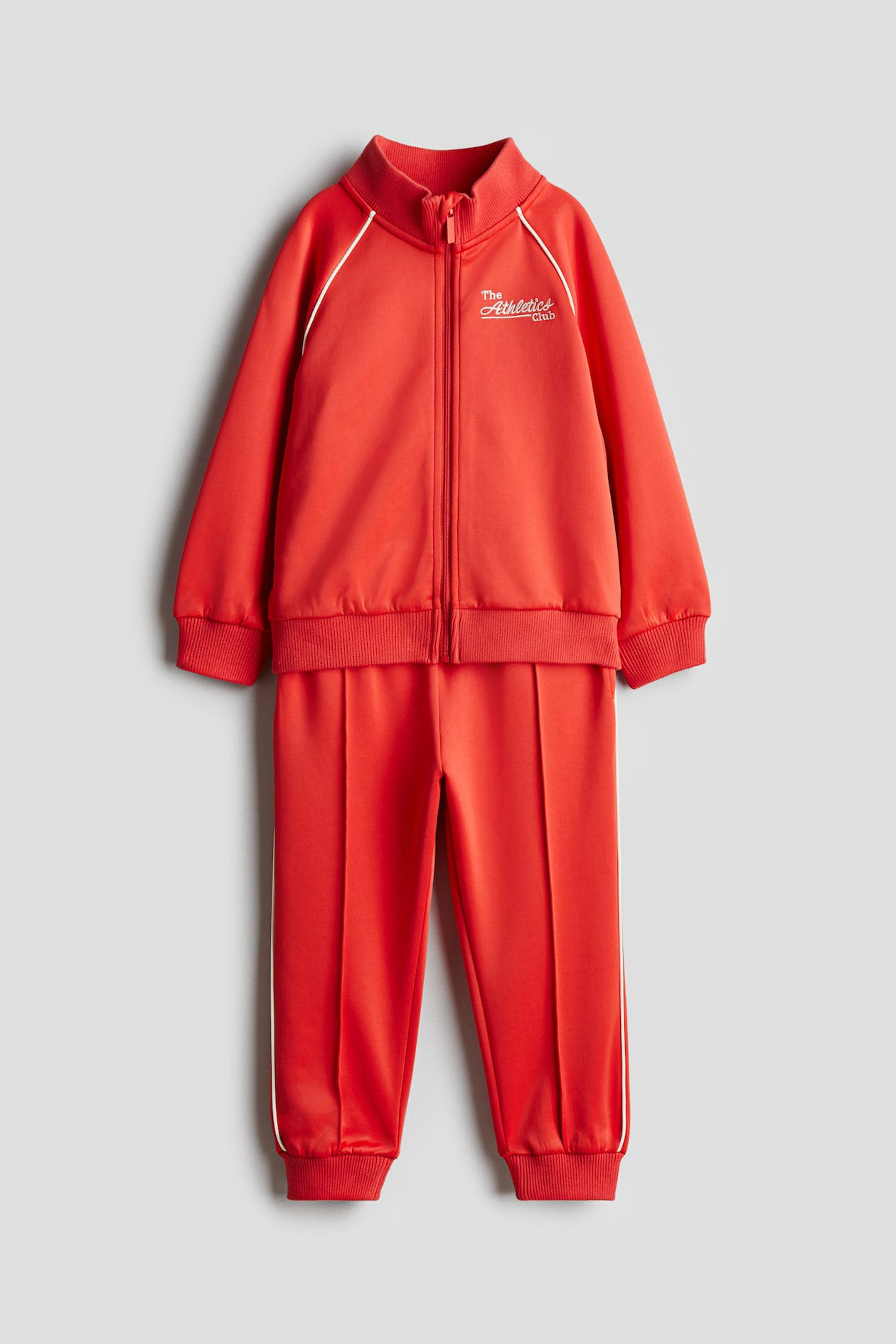 Red/The Athletics Club Scuba Tracksuit with Piping for kids | H&M CA
