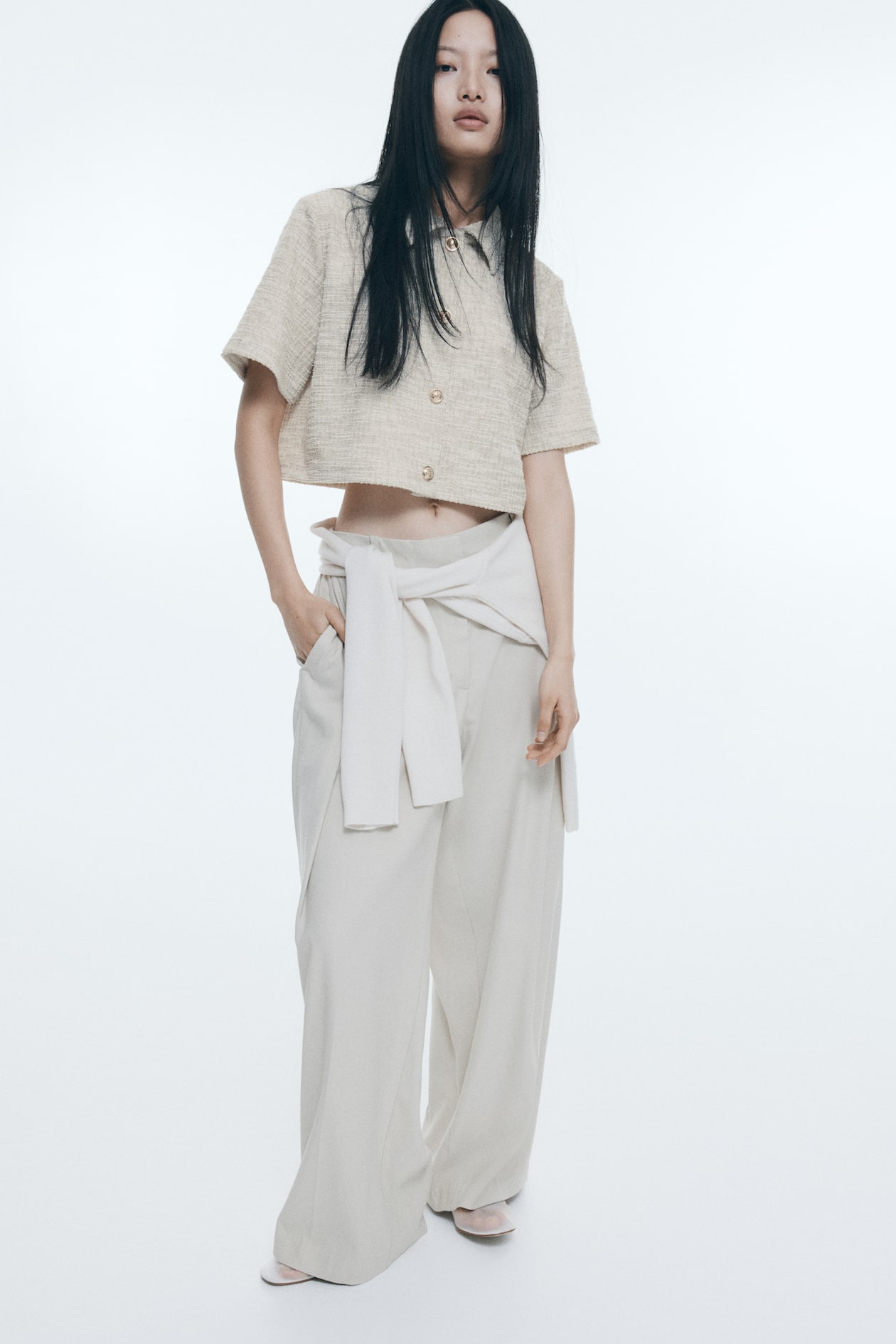 Cárdigan de punto - Beige claro - MUJER | H&M ES