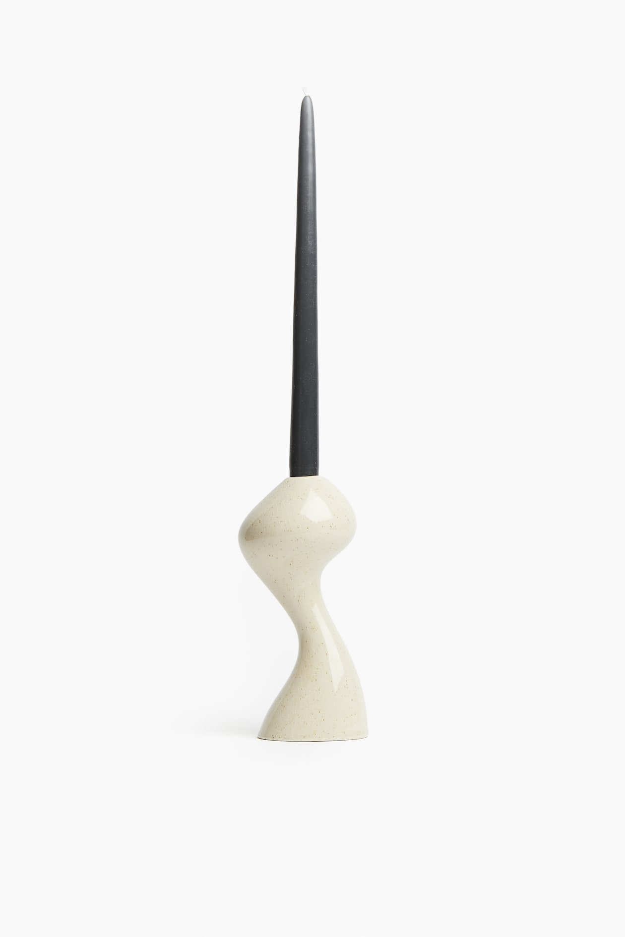 White Large Stoneware Candlestick at H&M Home | H&M CA