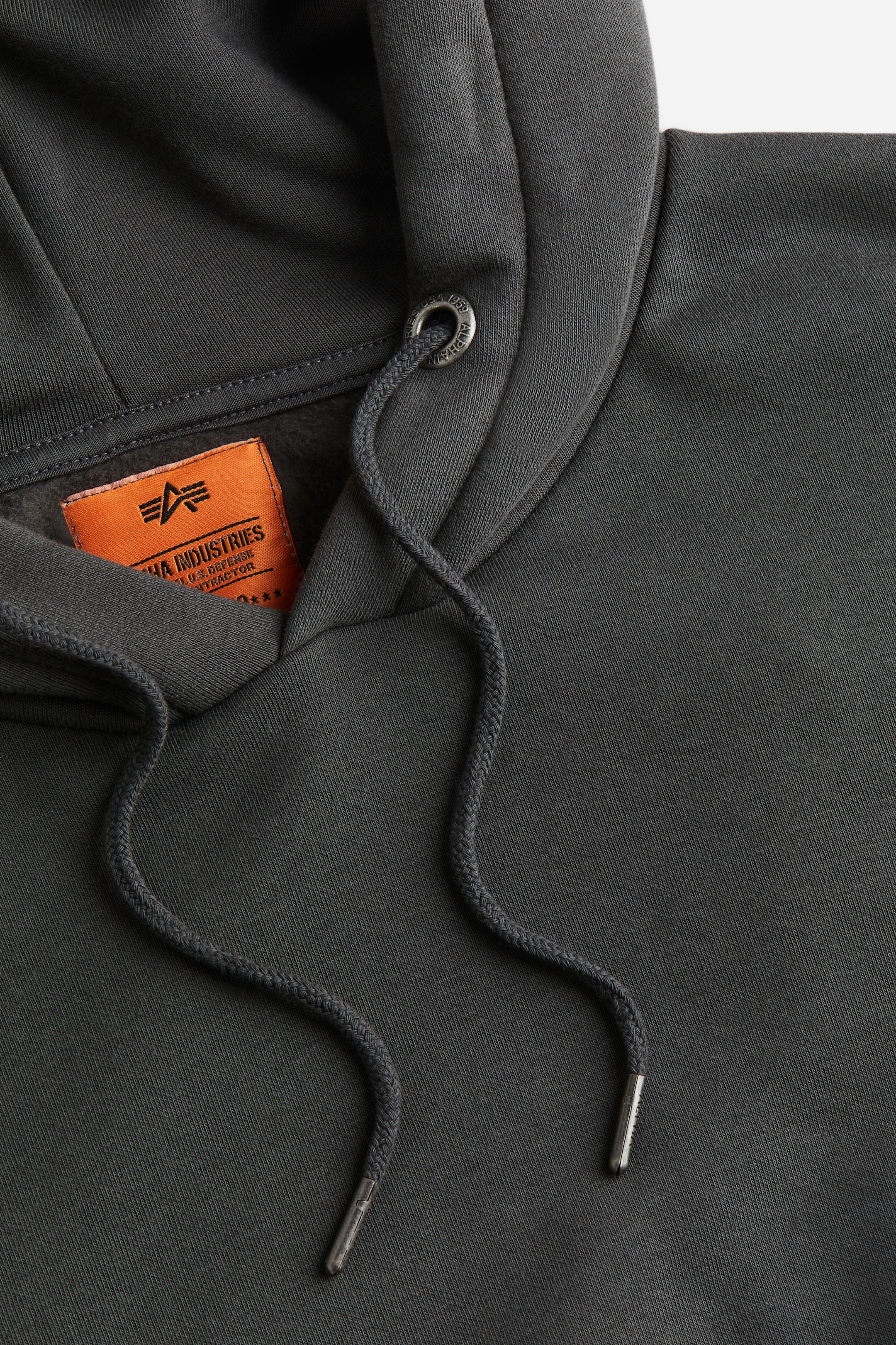 X-fit Label Hoody Ii - Vintage Grey - HERRE | H&M DK