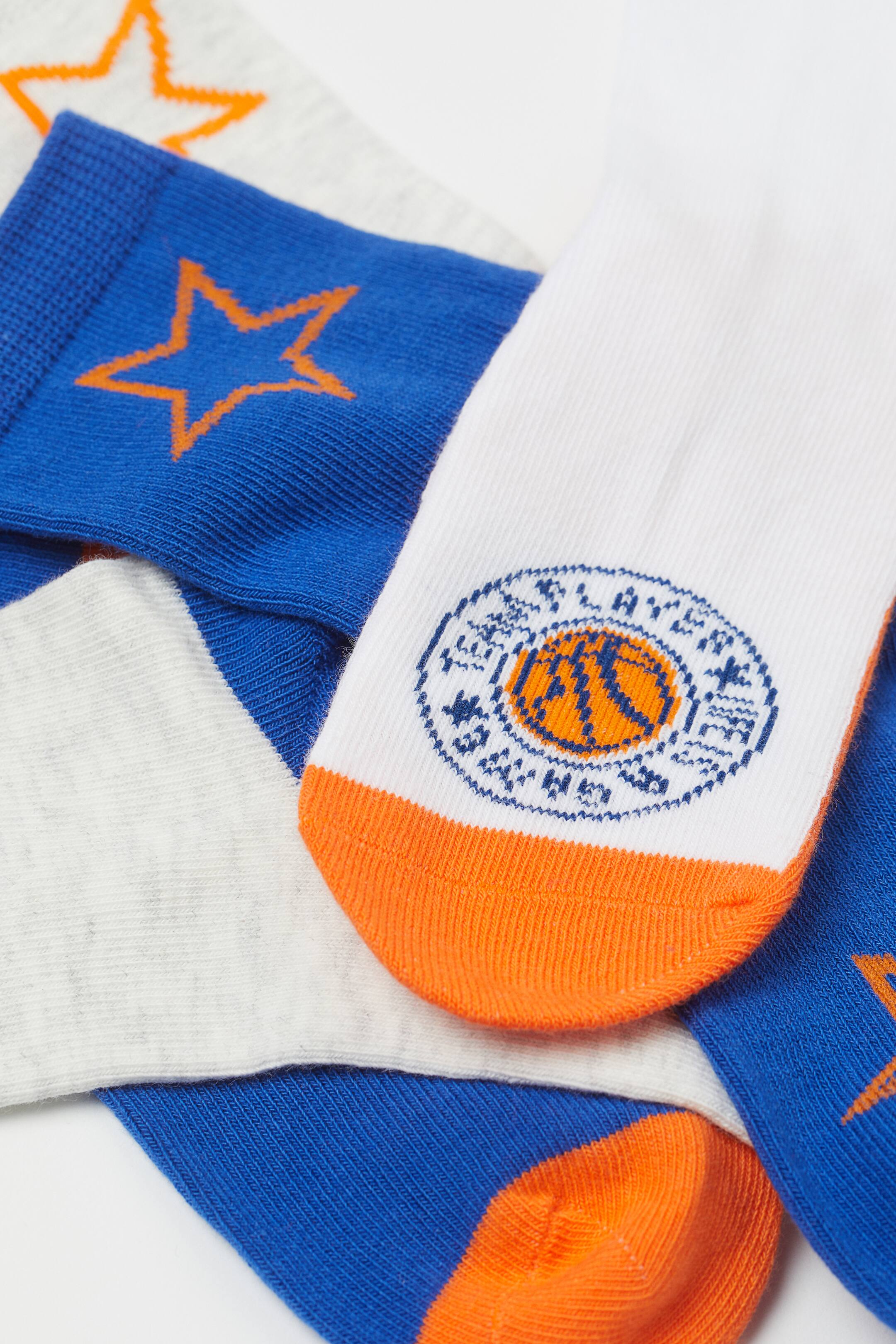 - 5-pack socks - Bright blue/Stars - Kids | H&M RS