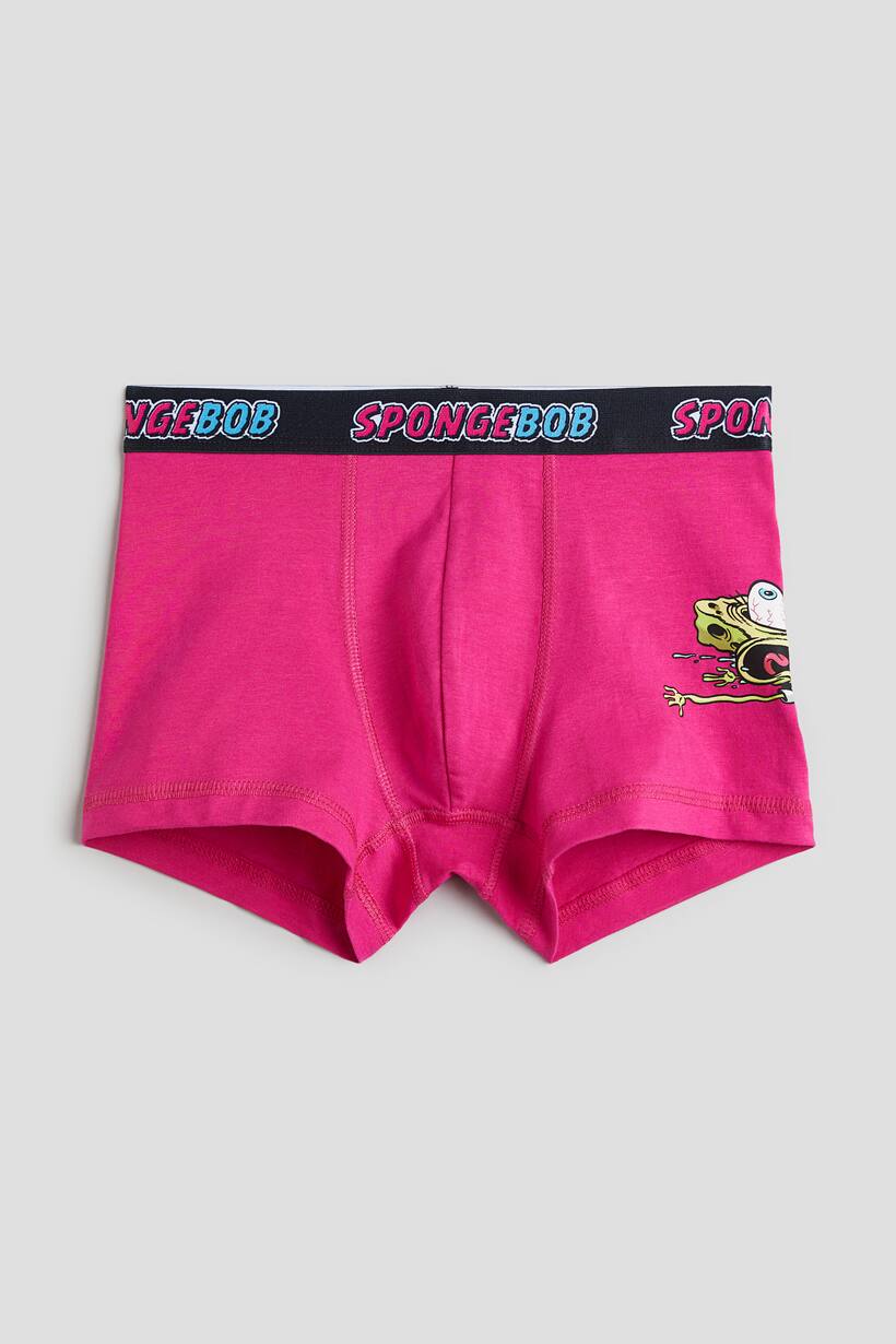 5-pack de bóxers trunk - Rosa/Bob Esponja - Kids | H&M MX