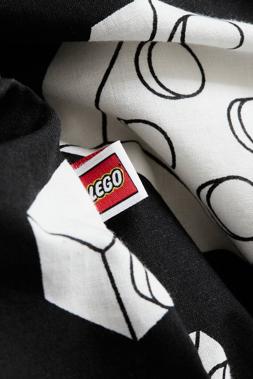 Black/LEGO Patterned Cotton Duvet Cover Set at H&M Home | H&M US