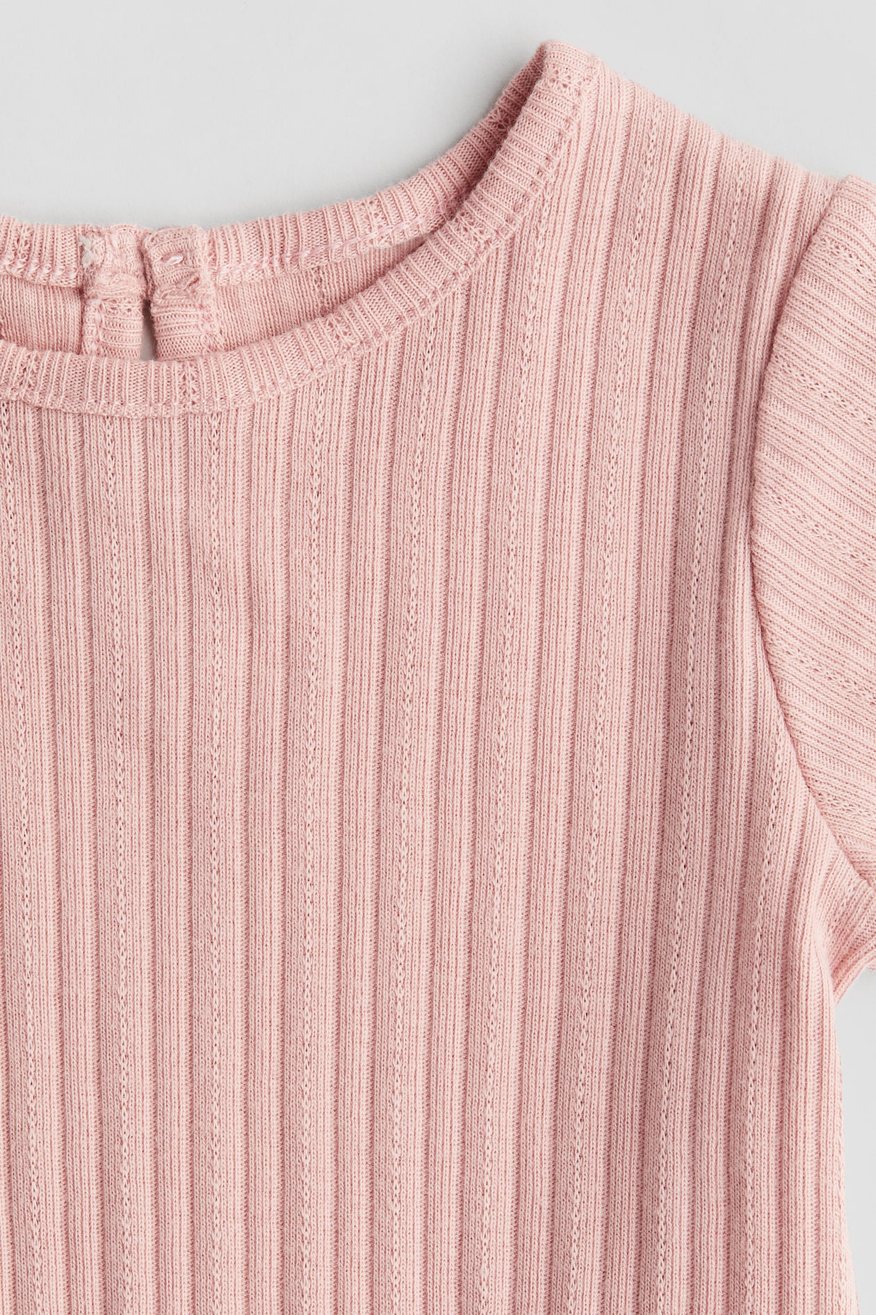Ribbed Jersey Top - Light pink - Kids | H&M US