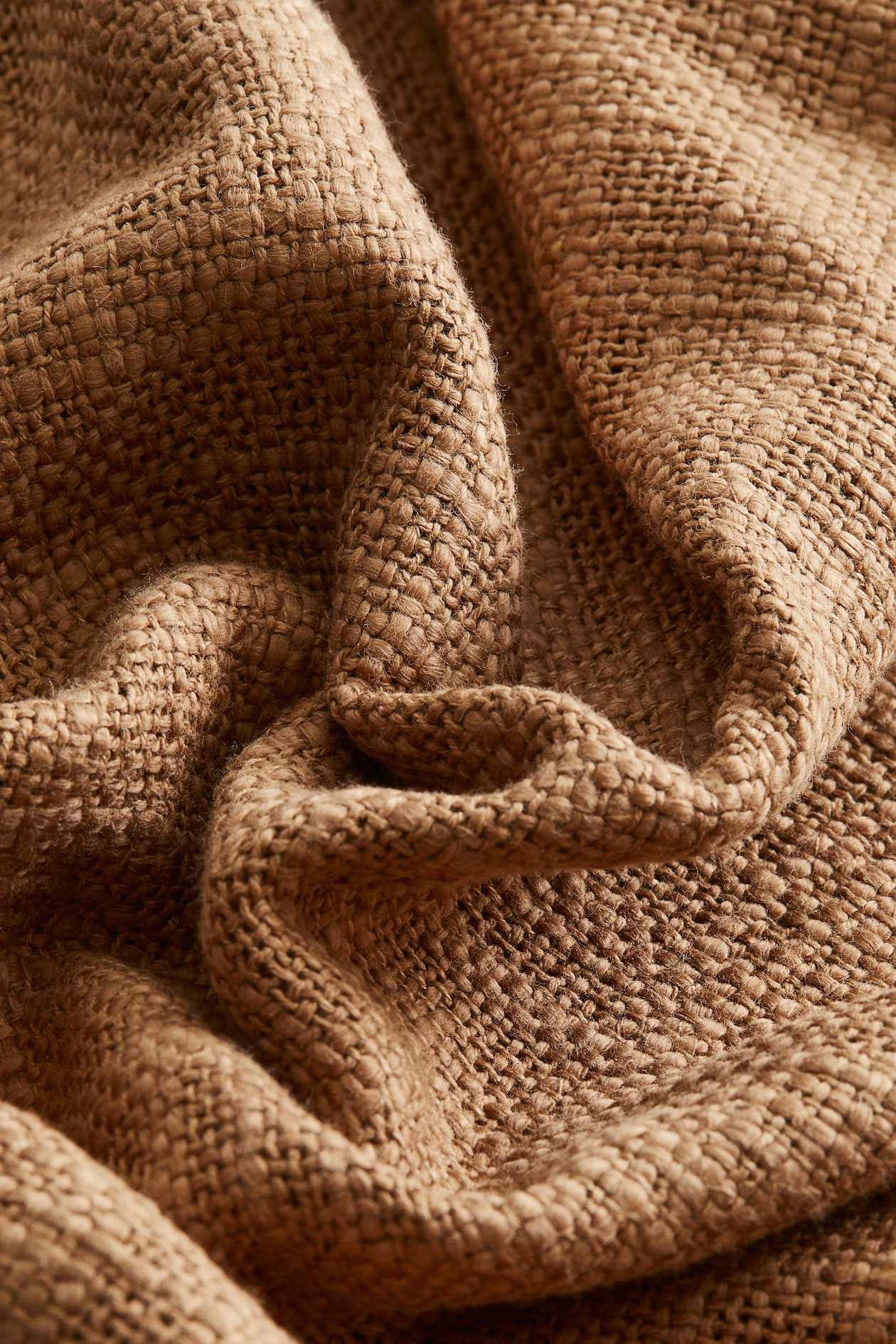 Slub-Weave Cushion Cover - Light brown - Home All | H&M US