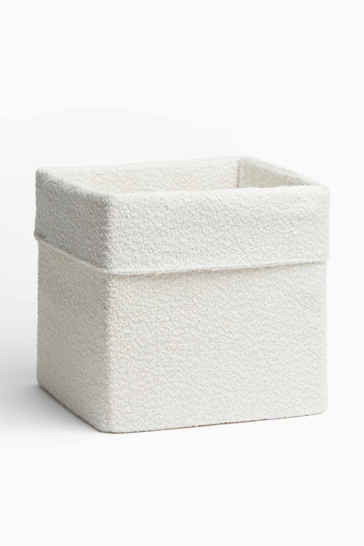Large bouclé storage basket - White - Home All | H&M GB